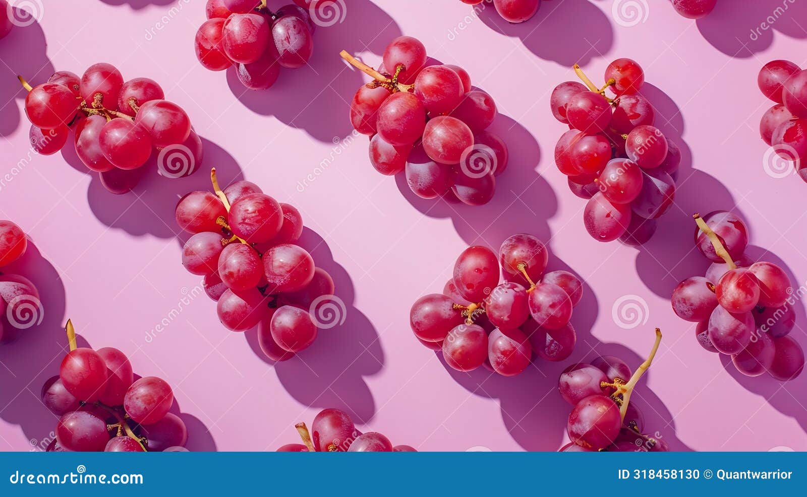 Generative AI Creative Layout Made of Red Grape Flat Lay Food Concept ...