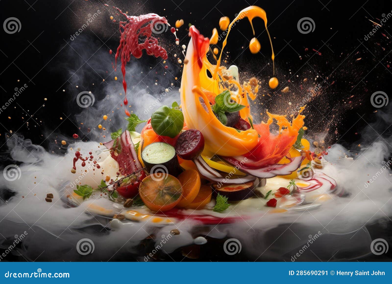Generative AI : Culinary Canvas: an Abstract Representation of Gourmet ...