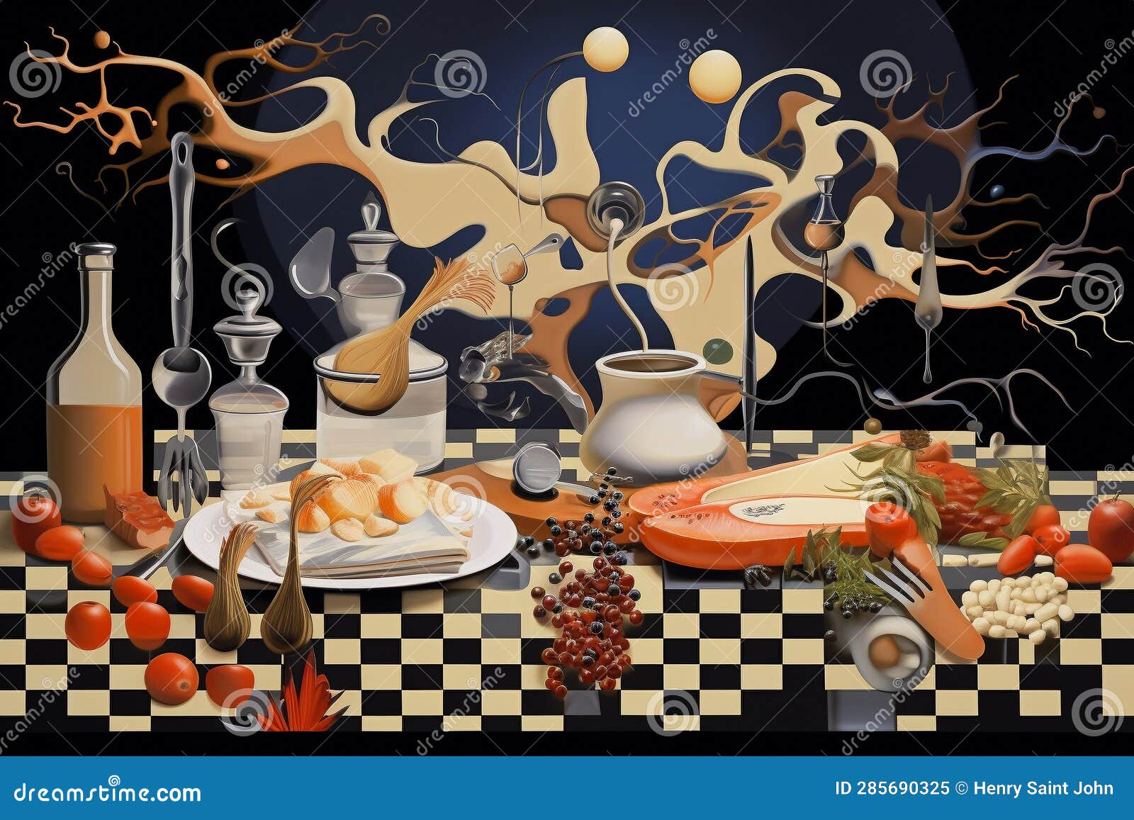 Generative AI : Culinary Canvas: an Abstract Representation of Gourmet ...