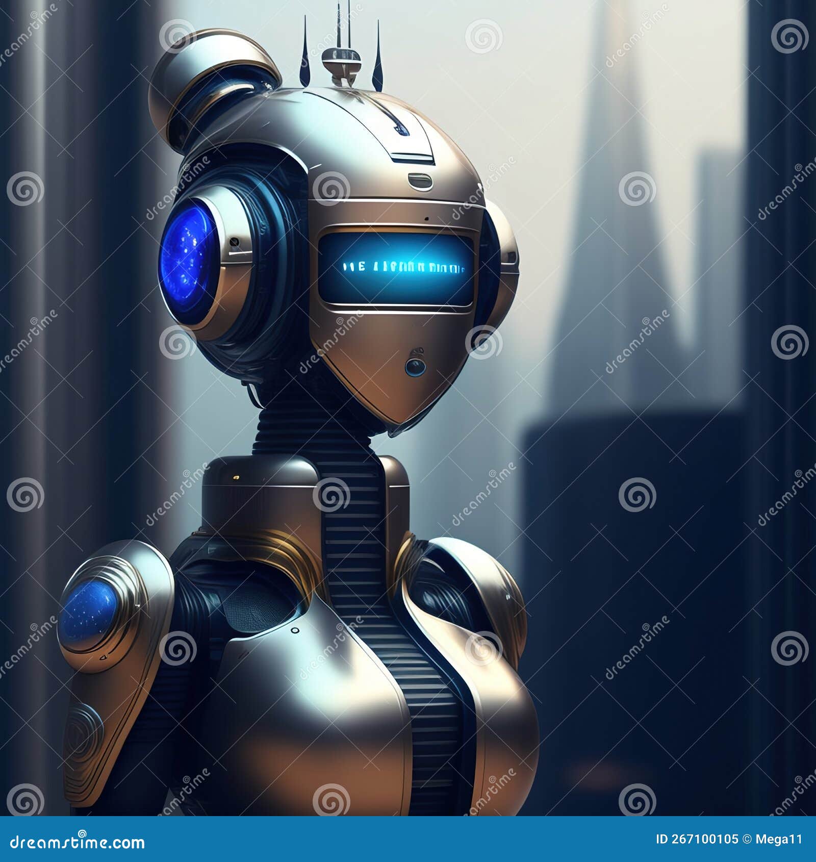 Generative AI: Cute and Little Robot Helper with Artificial ...