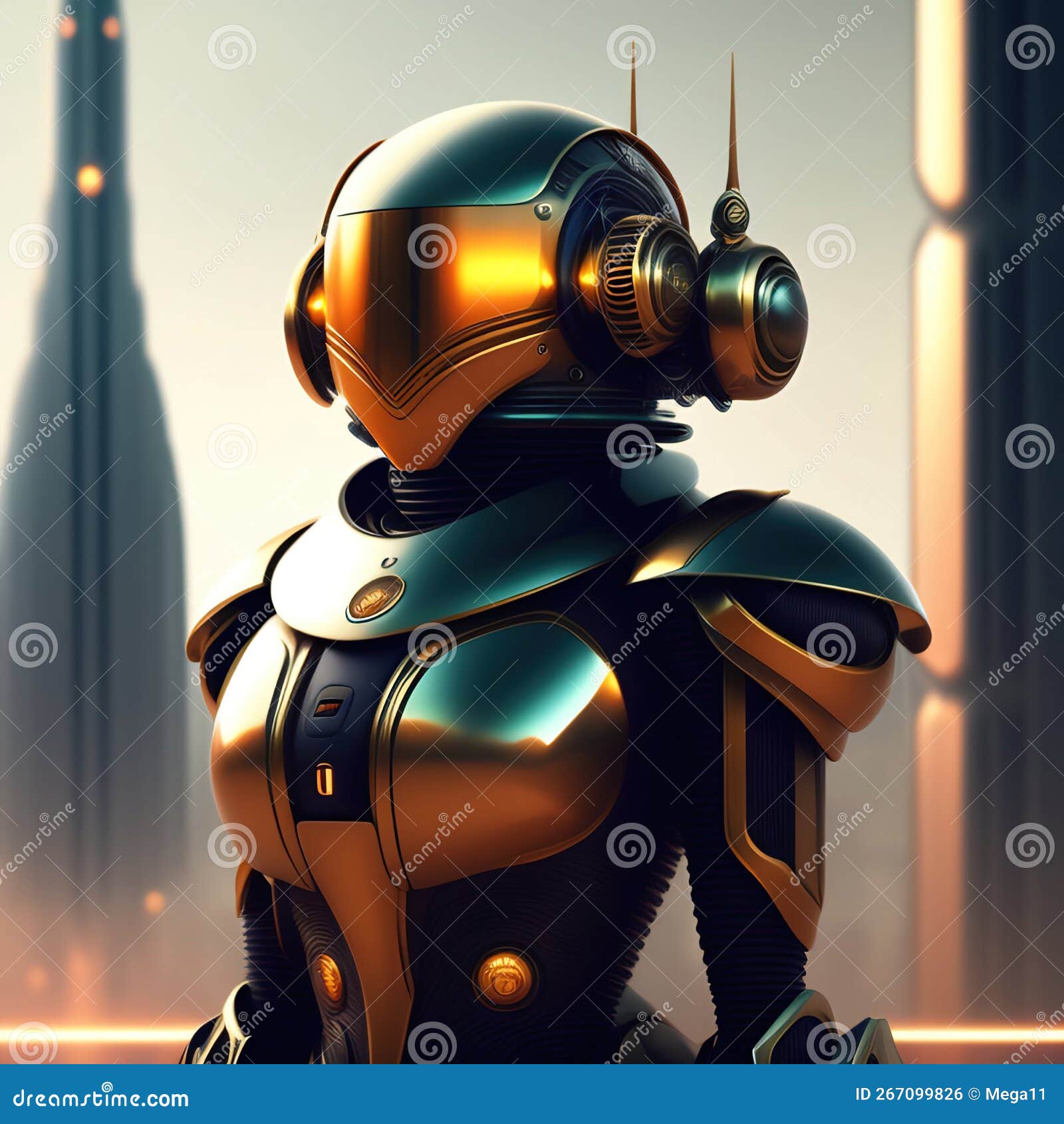 Generative AI: Cute and Little Robot Helper with Artificial ...