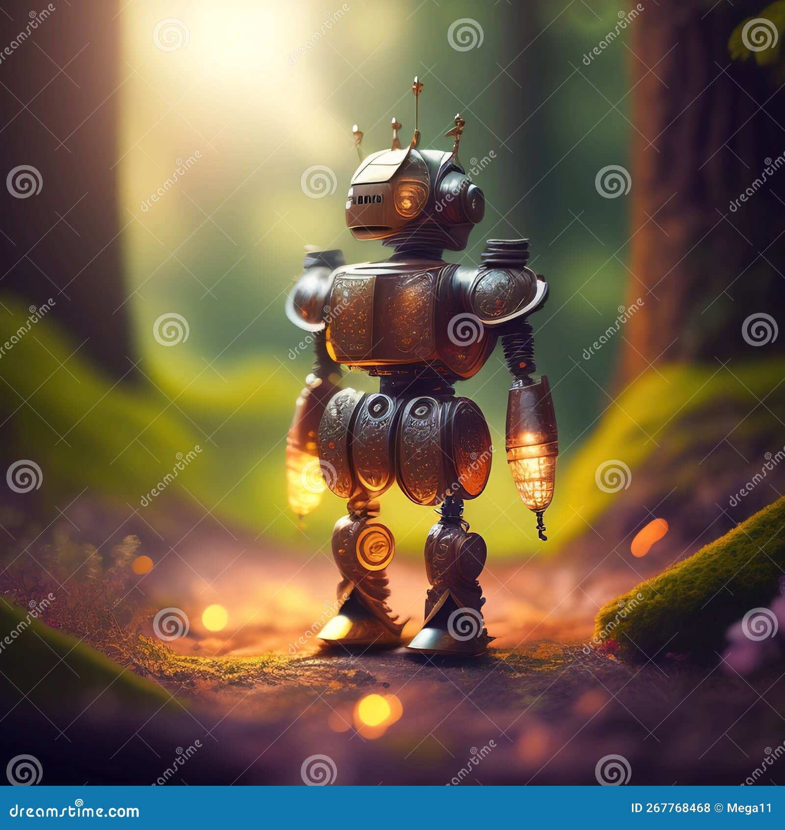 Generative AI: Cute and Little Robot Helper with Artificial ...