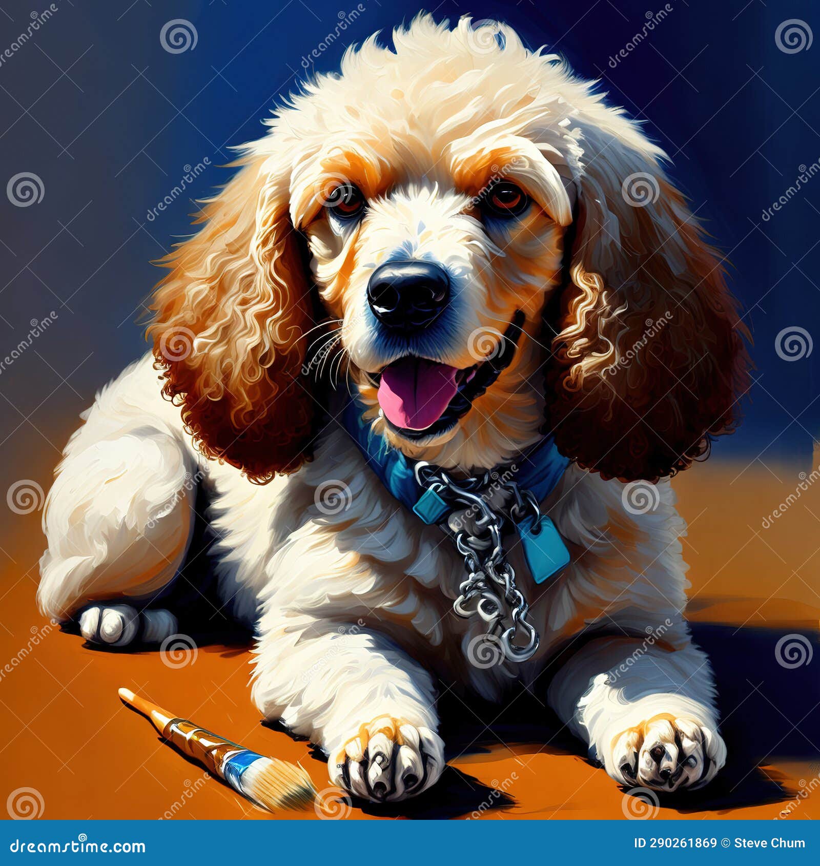 Generative AI, Cute Teddy Dog in Line Drawing Style Stock Illustration ...