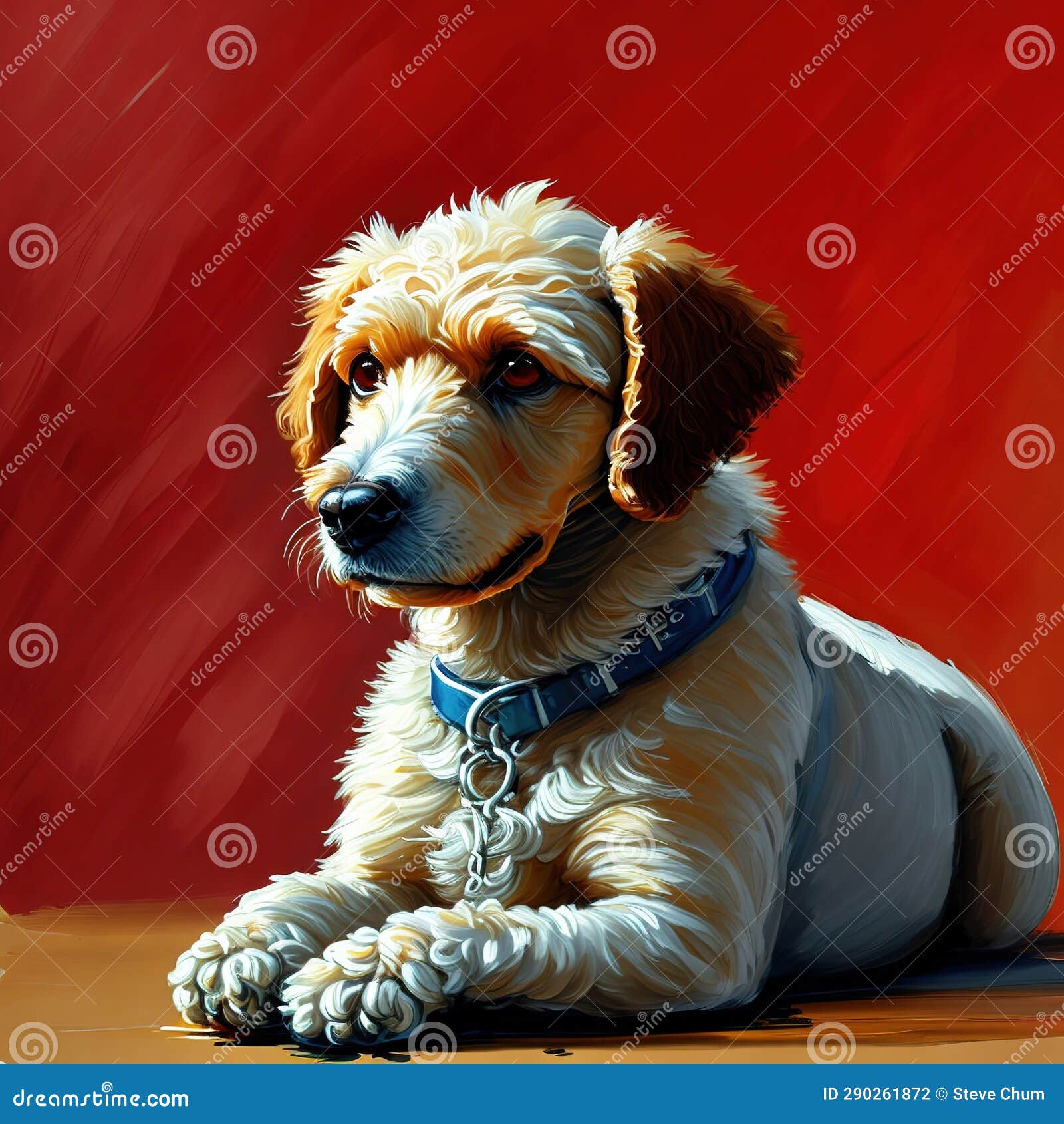 Generative AI, Cute Teddy Dog in Line Drawing Style Stock Illustration ...