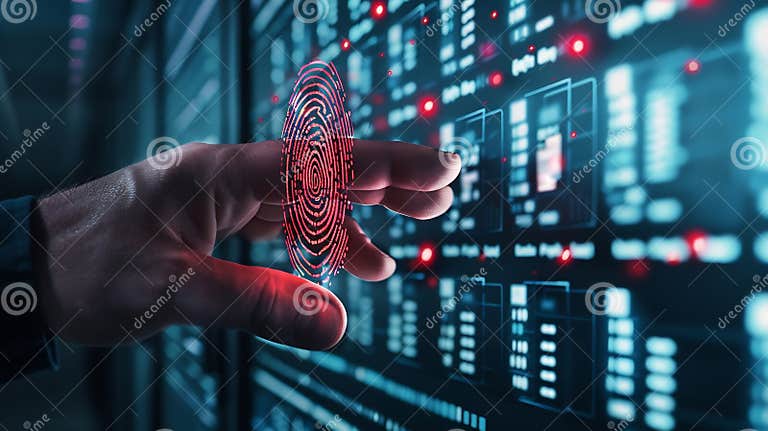 Generative AI Cyber Security System and Data Protection Concept Man ...