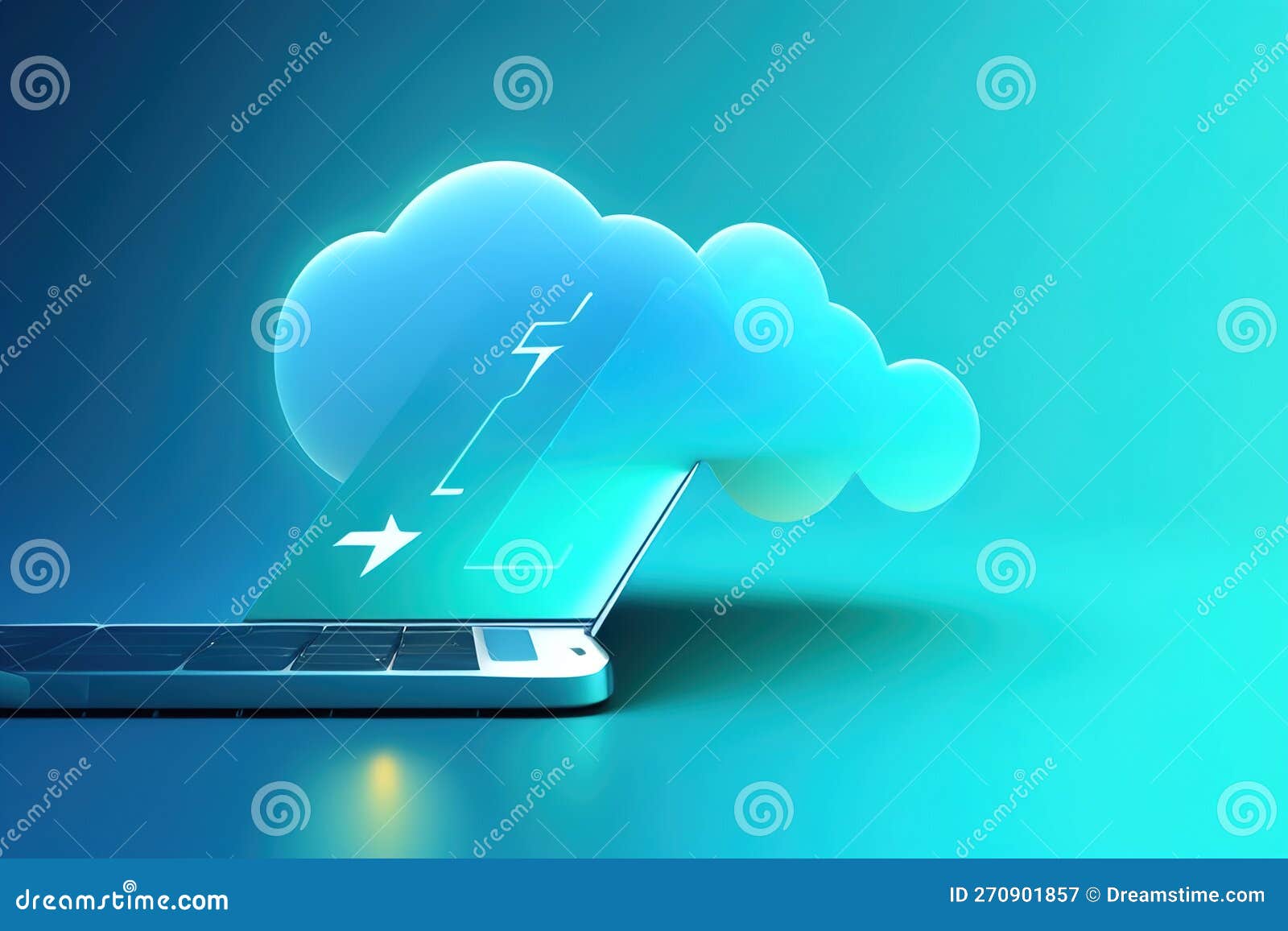 Generative AI: Cybersecurity Concept, Cloud and Information Stock ...