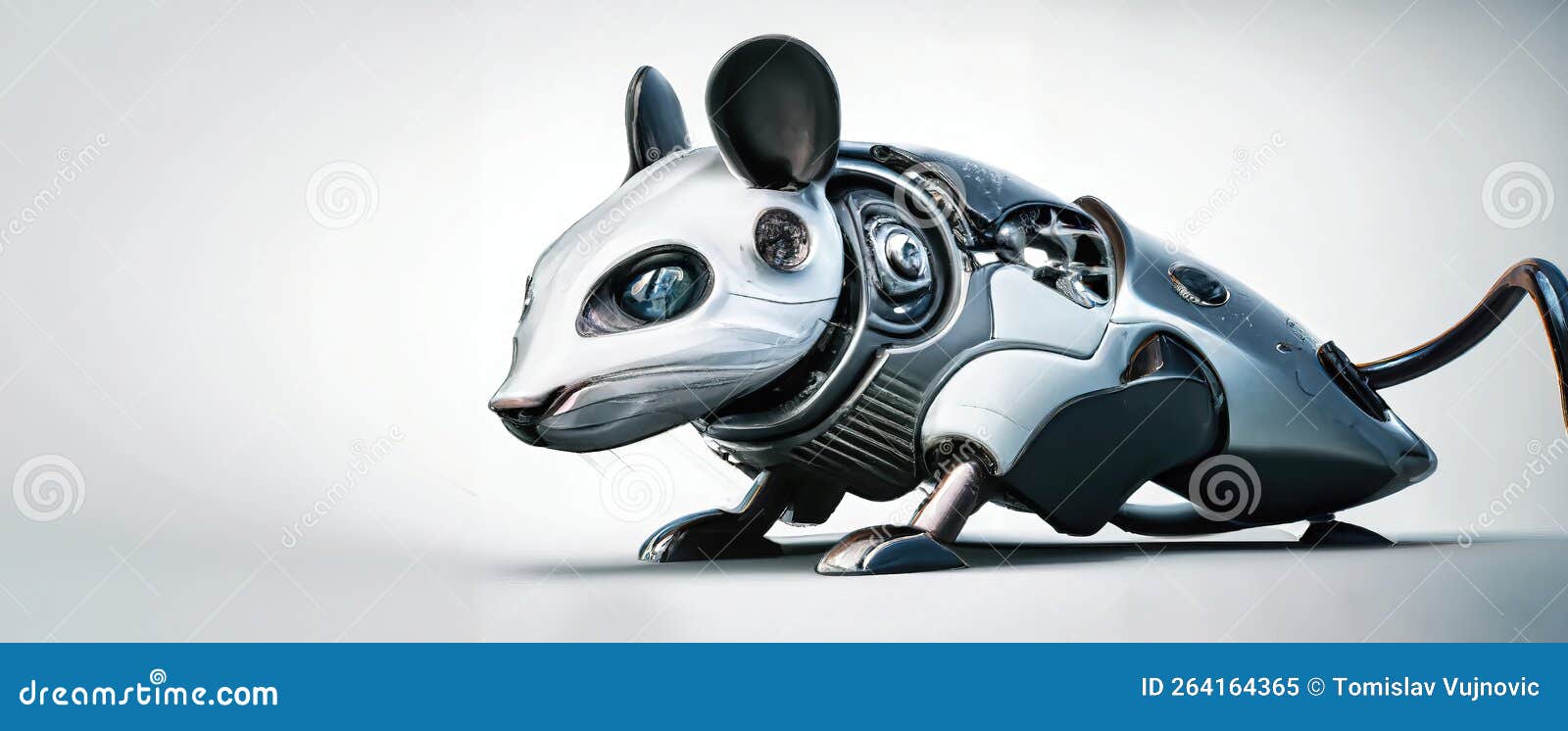 Generative AI of a Cyborg Mouse Rat Stock Illustration - Illustration ...
