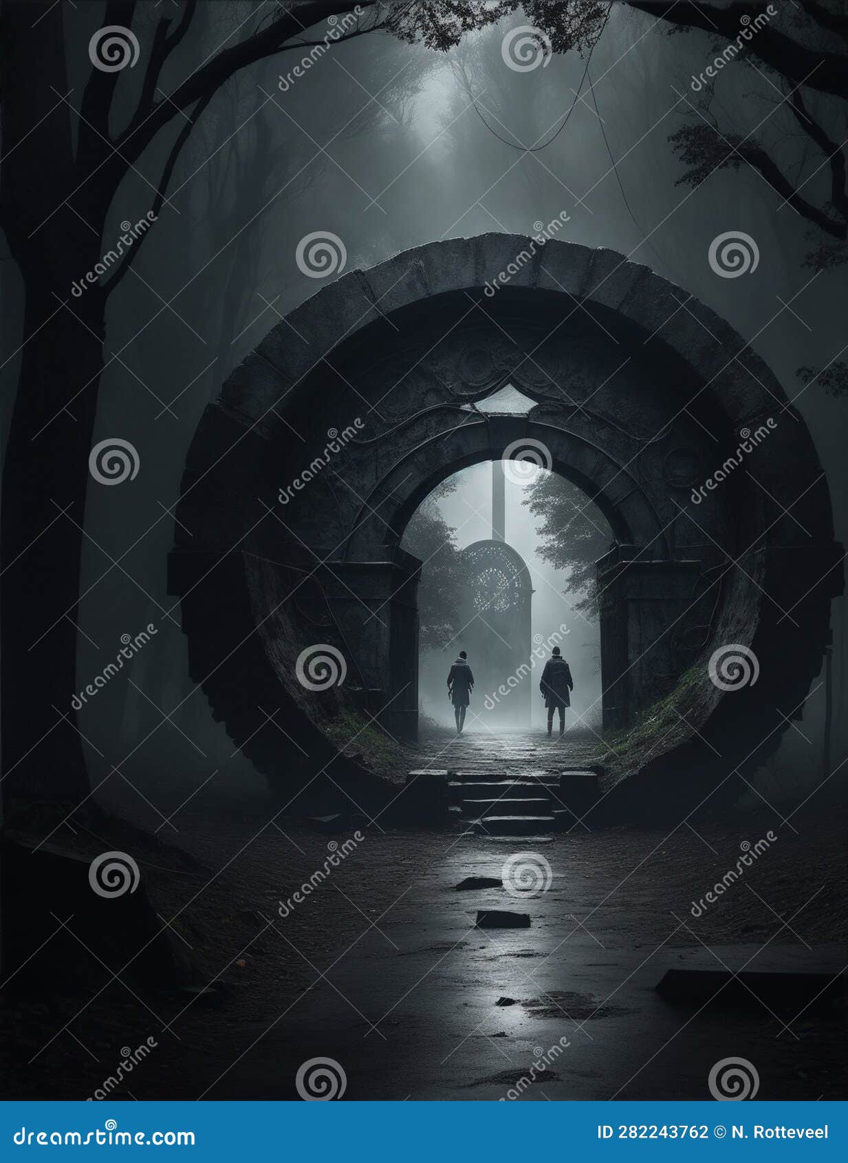 Generative Ai of Dark Place with Portal To an Unknown Dimension with ...