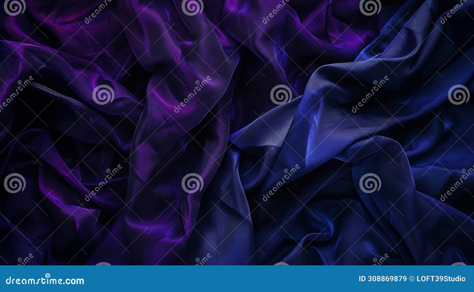 Generative AI Deep Purple Blue Abstract Background Gradient Toned ...