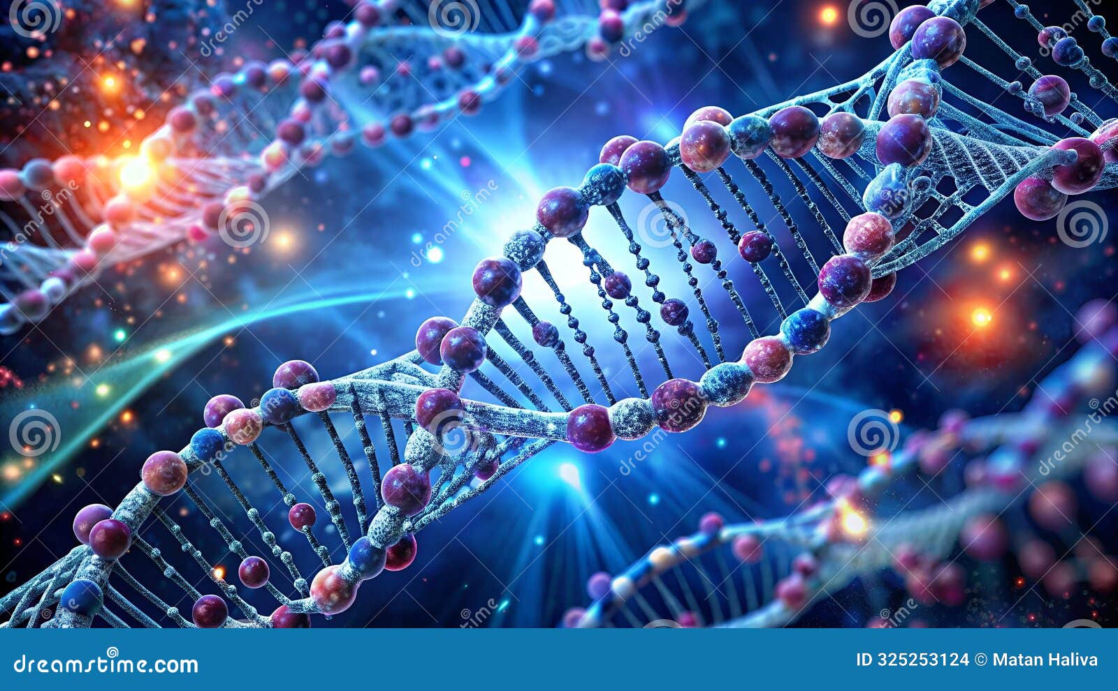 DNA Methylation and Epigenetics. DNA, Background Generative AI Stock ...