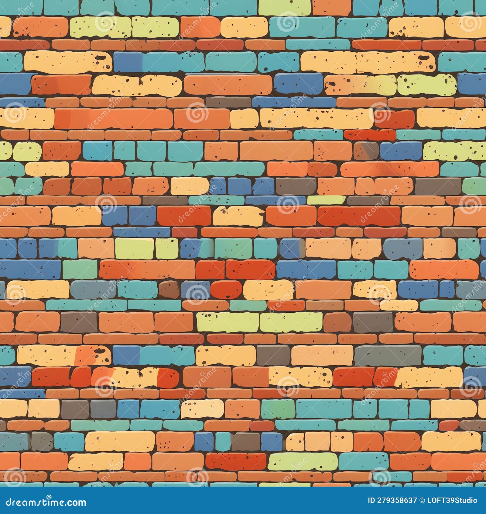 Generative AI Different Brick Wall Seamless- Royalty-Free Stock ...