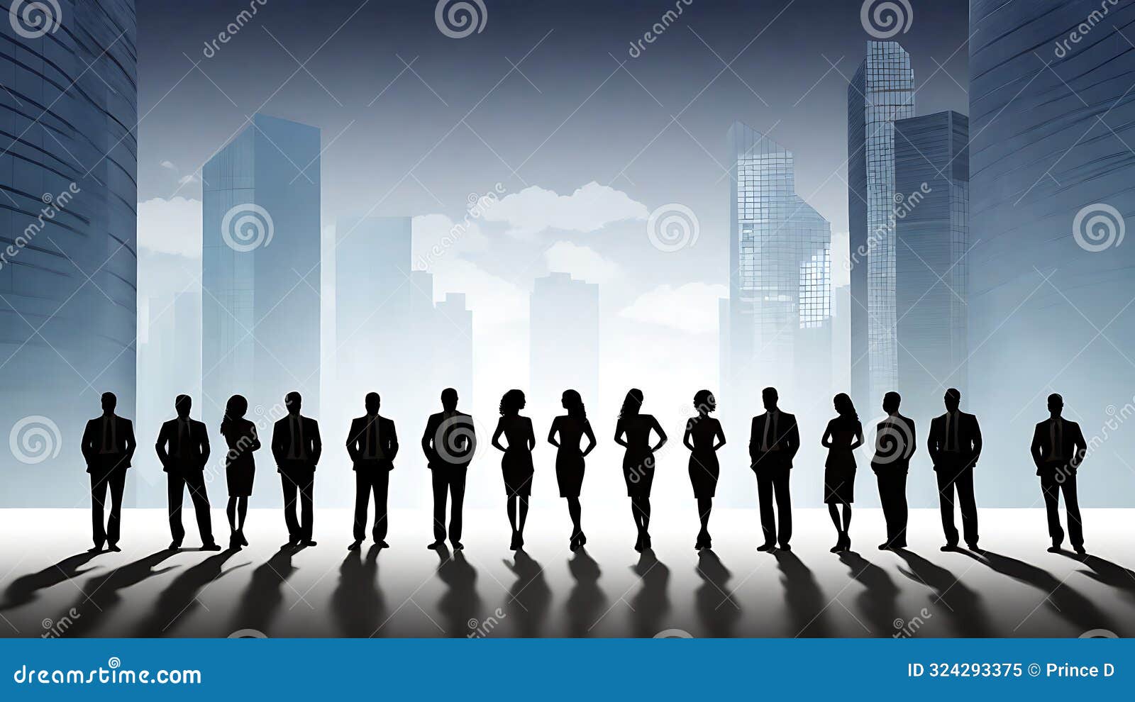 Group of people , team stock illustration. Illustration of horizon ...