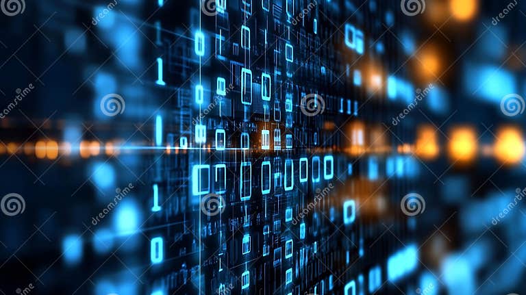 Generative AI Dynamic Binary Code Stream on Digital Interface Representing Data Transfer ...