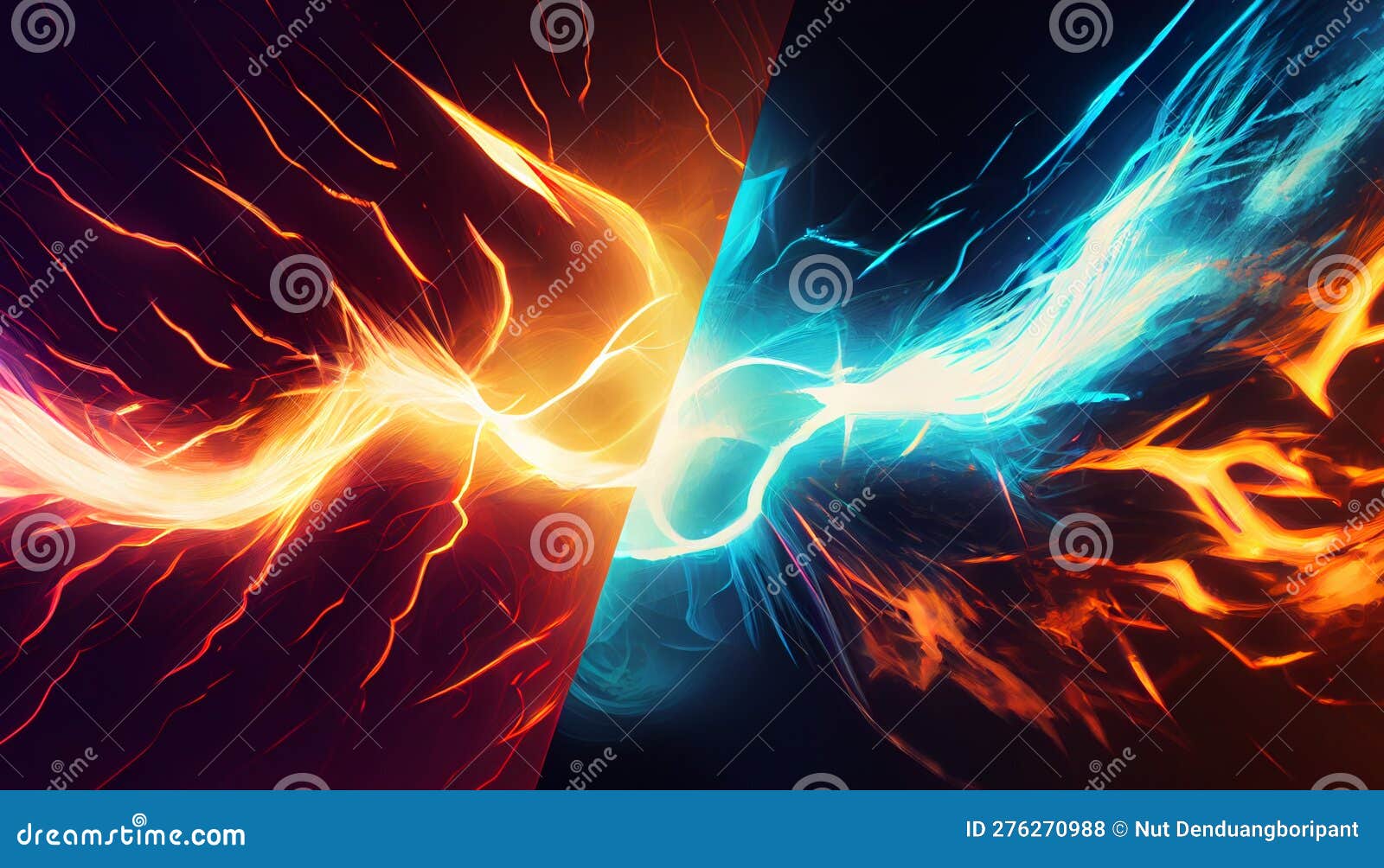 Generative AI, Dynamic Duality: Energetic Abstract Background with ...