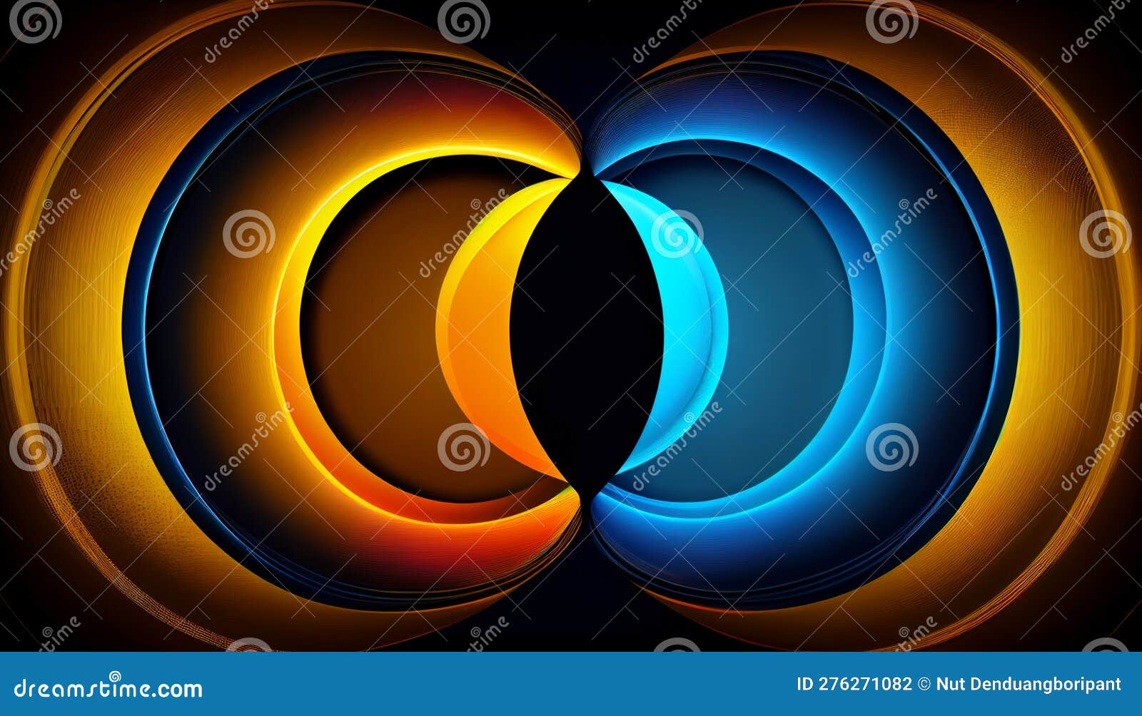 Generative AI, Dynamic Duet: Abstract Background in Vibrant Dual Hues ...