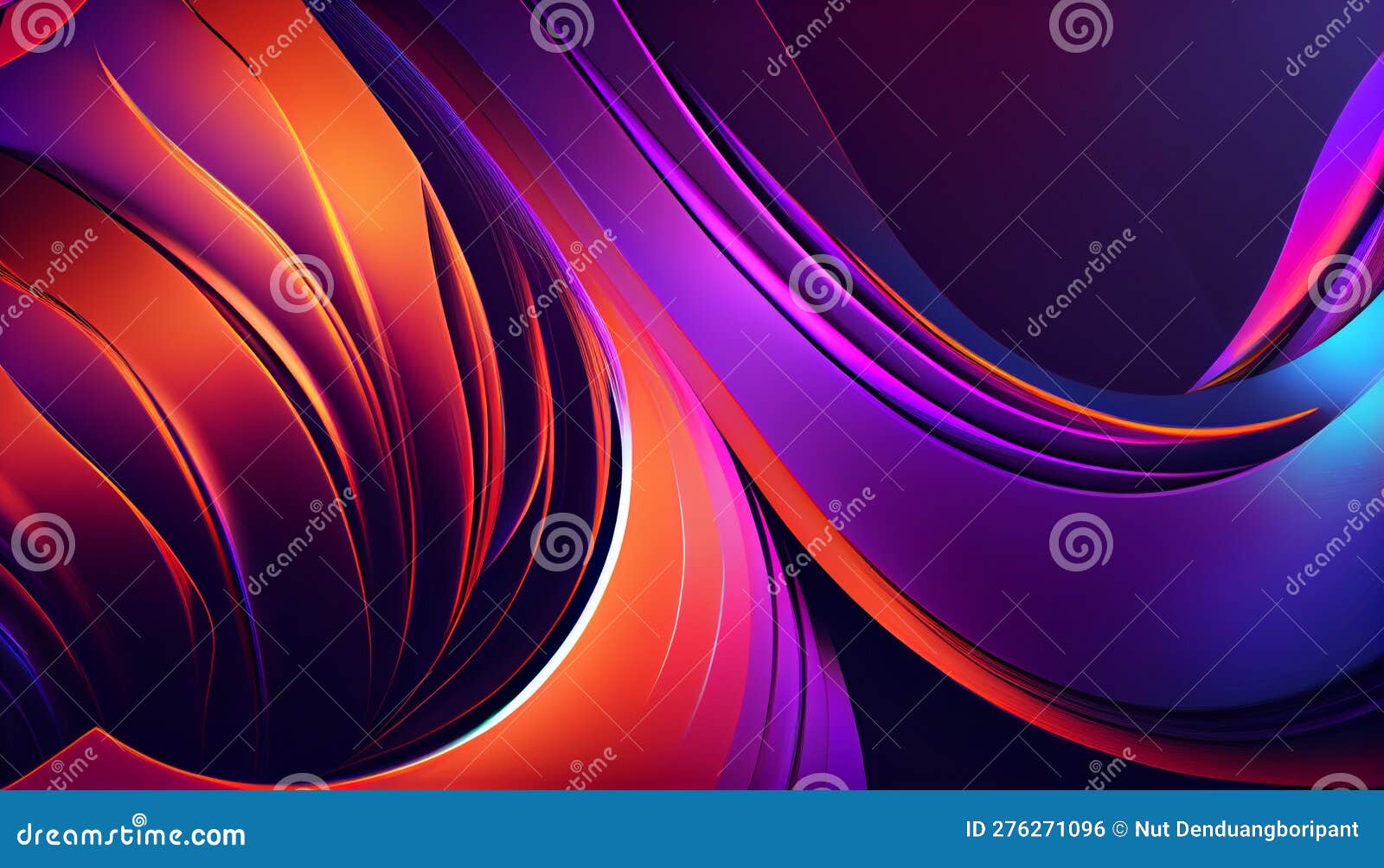 Generative AI, Dynamic Duet: Abstract Background in Vibrant Dual Hues ...