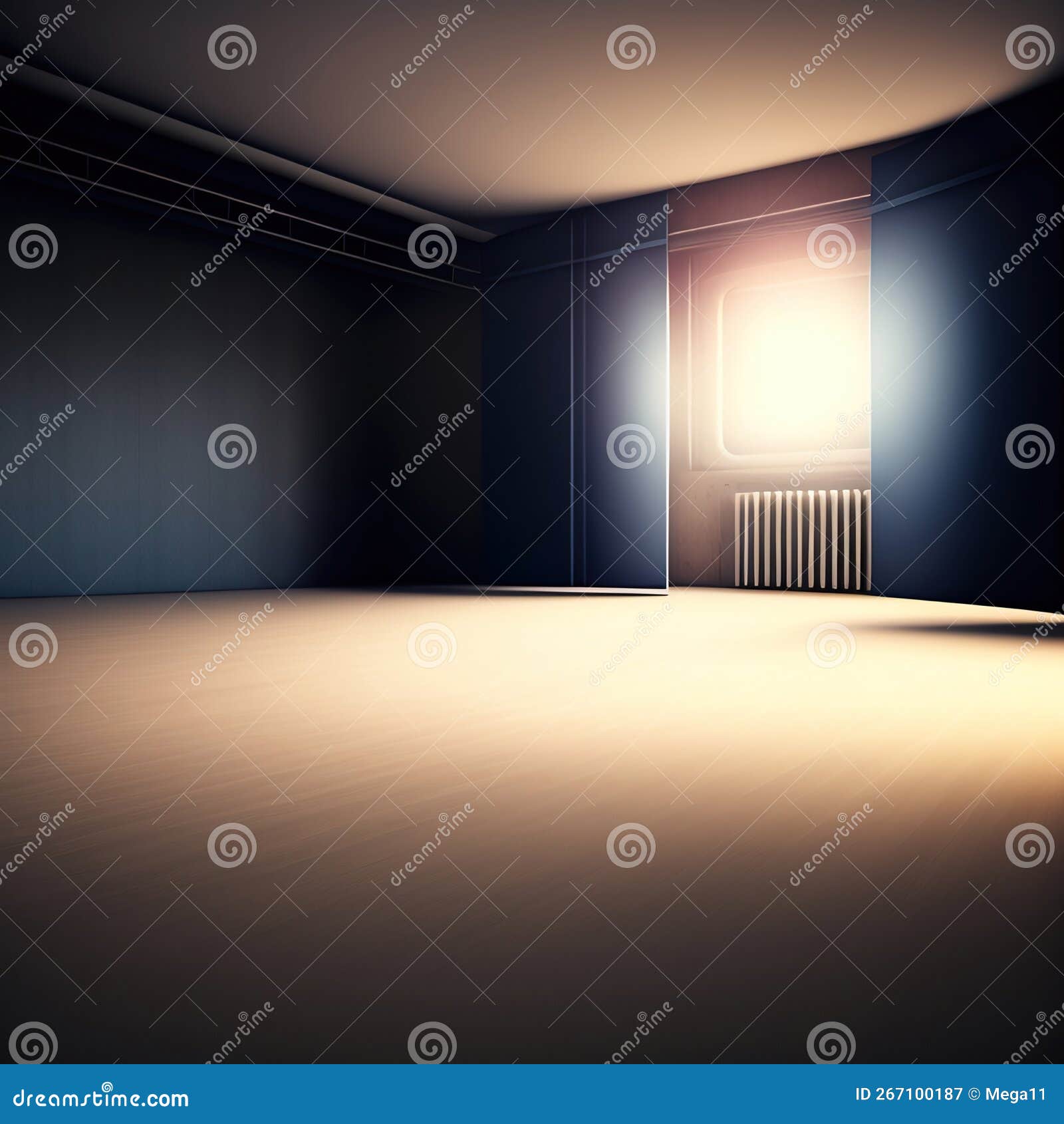 Generative AI: Empty Scary Fantasy Room Illustration Background Stock ...