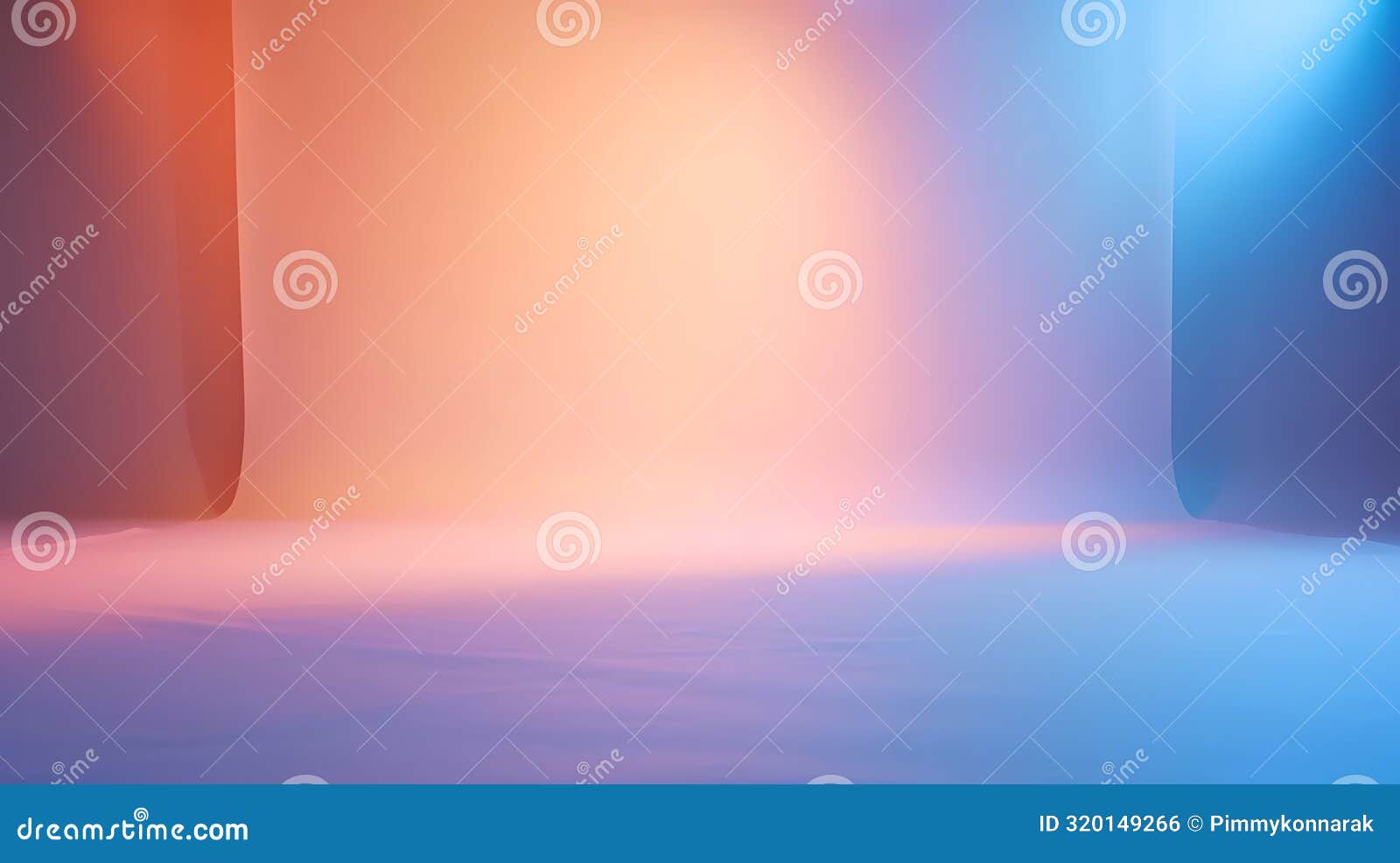 Generative AI Empty Studio Gradient Background and Display Product ...