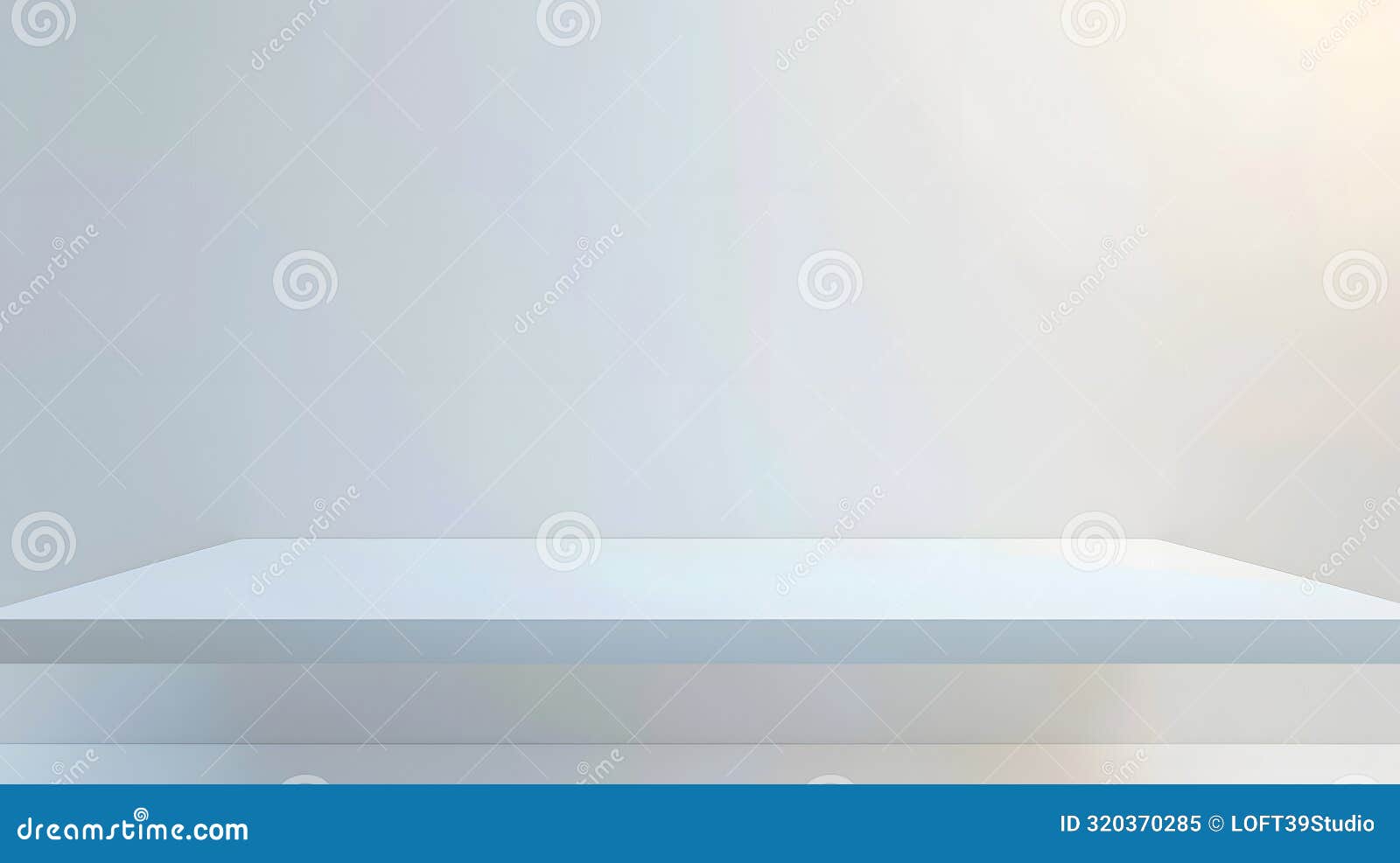 Generative AI Empty White Table Top Mock Up White Desk and White ...