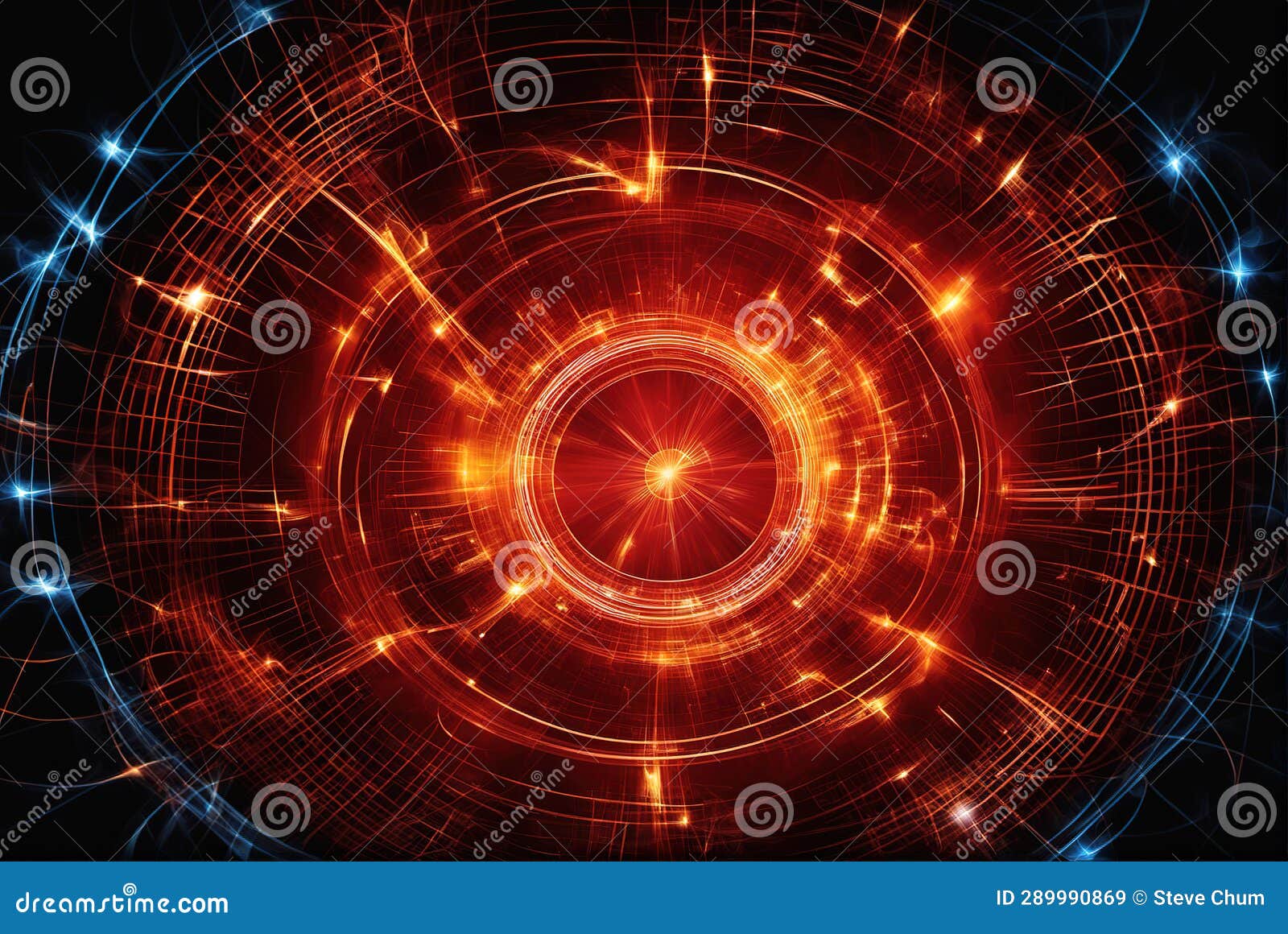 Generative AI, Energetic Abstract Cosmic Ray Background Stock ...