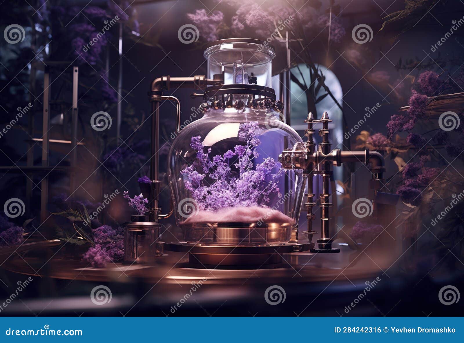 Generative AI, Essential Oil Extraction with Distillery Machine with ...