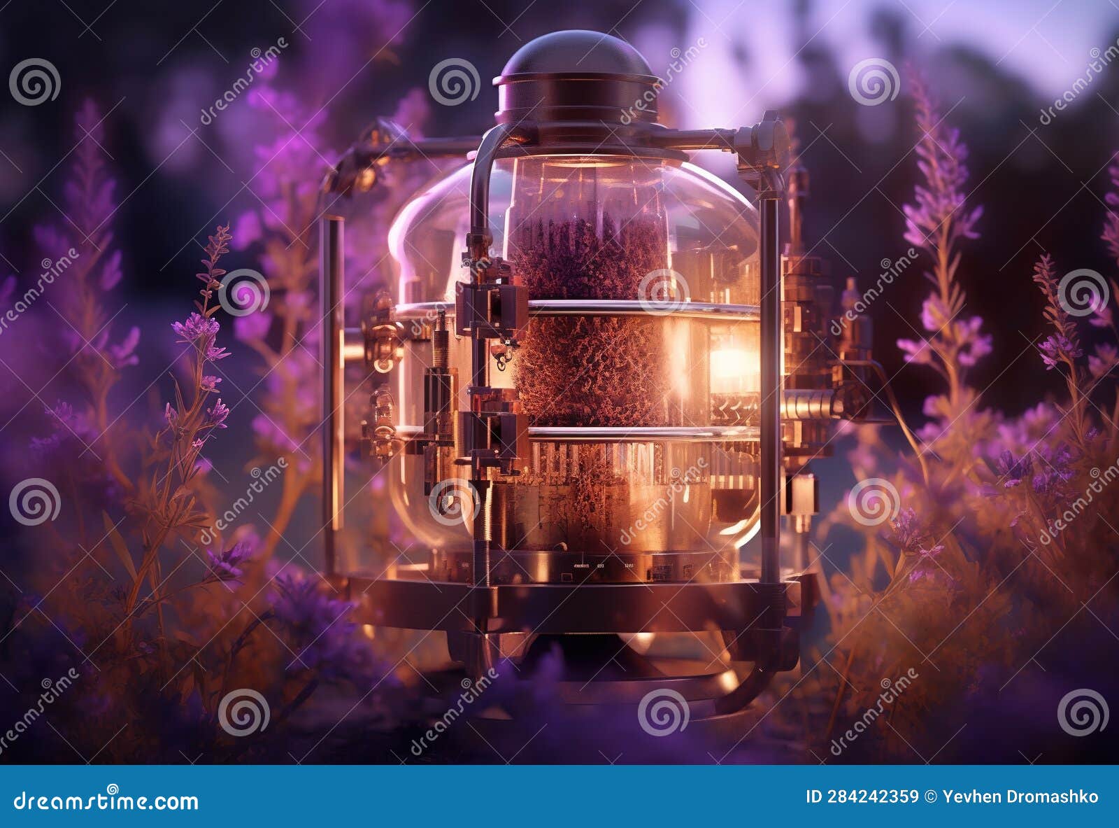 Generative AI, Essential Oil Extraction with Distillery Machine with ...