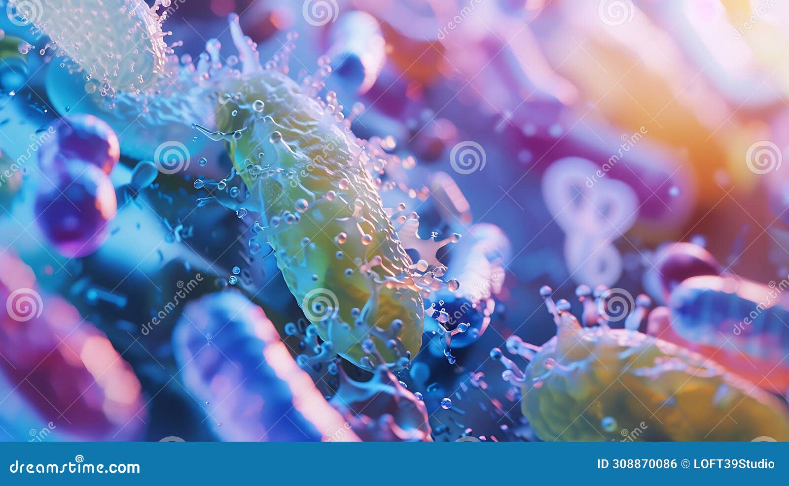 Examination Of Sample With Germs Under Microscope In Laboratory Royalty ...