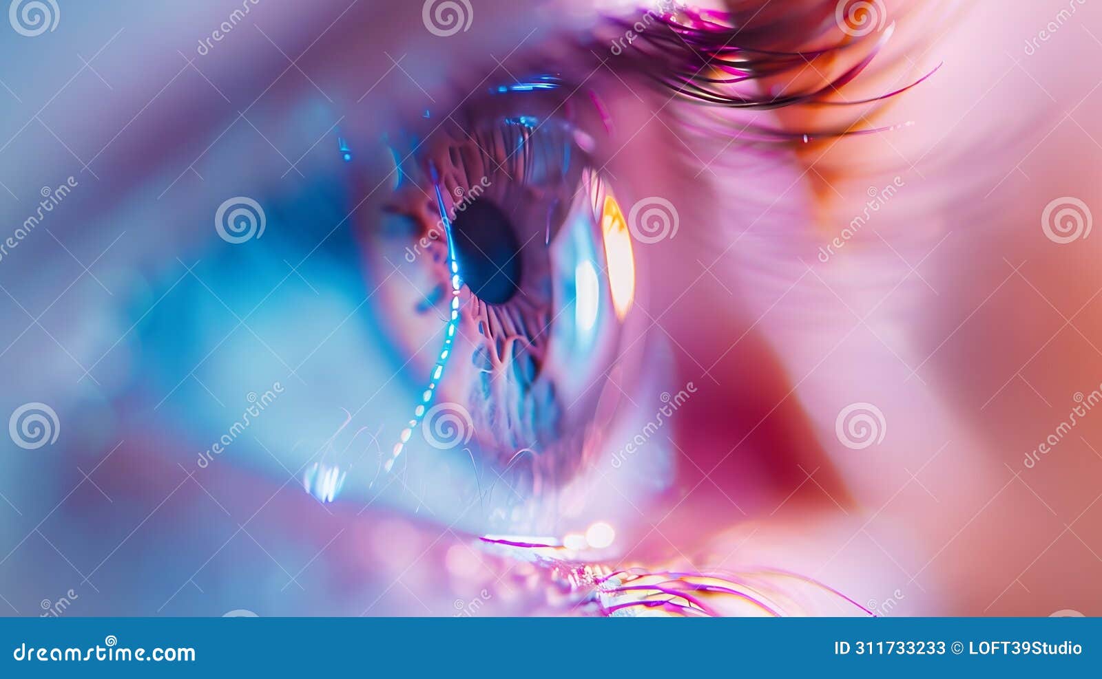 Generative AI Example of Vision with Astigmatism a Refractive Error ...