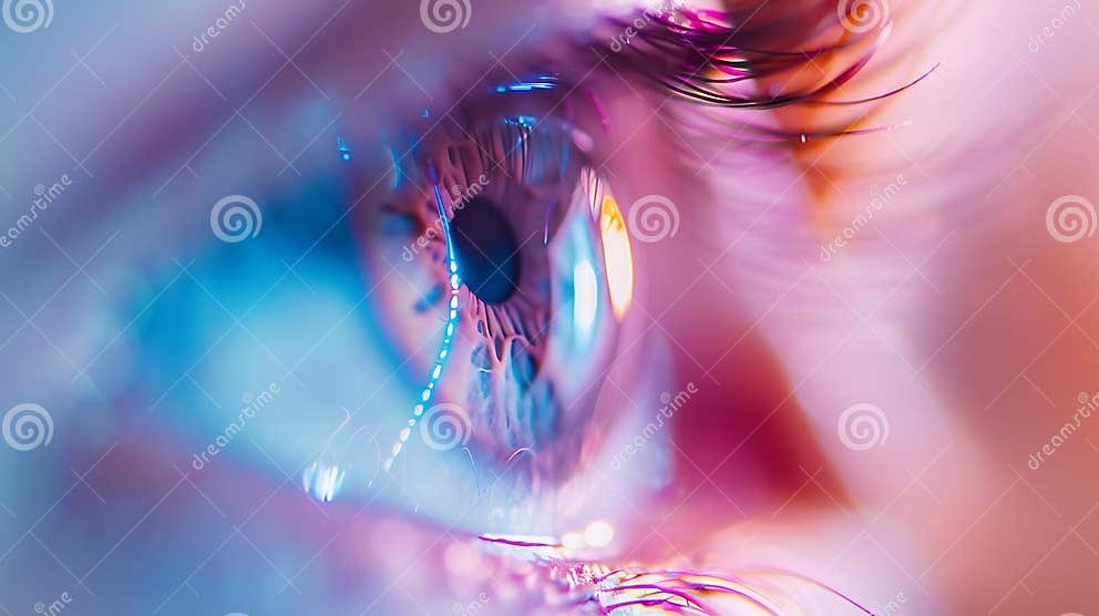 Generative AI Example of Vision with Astigmatism a Refractive Error ...