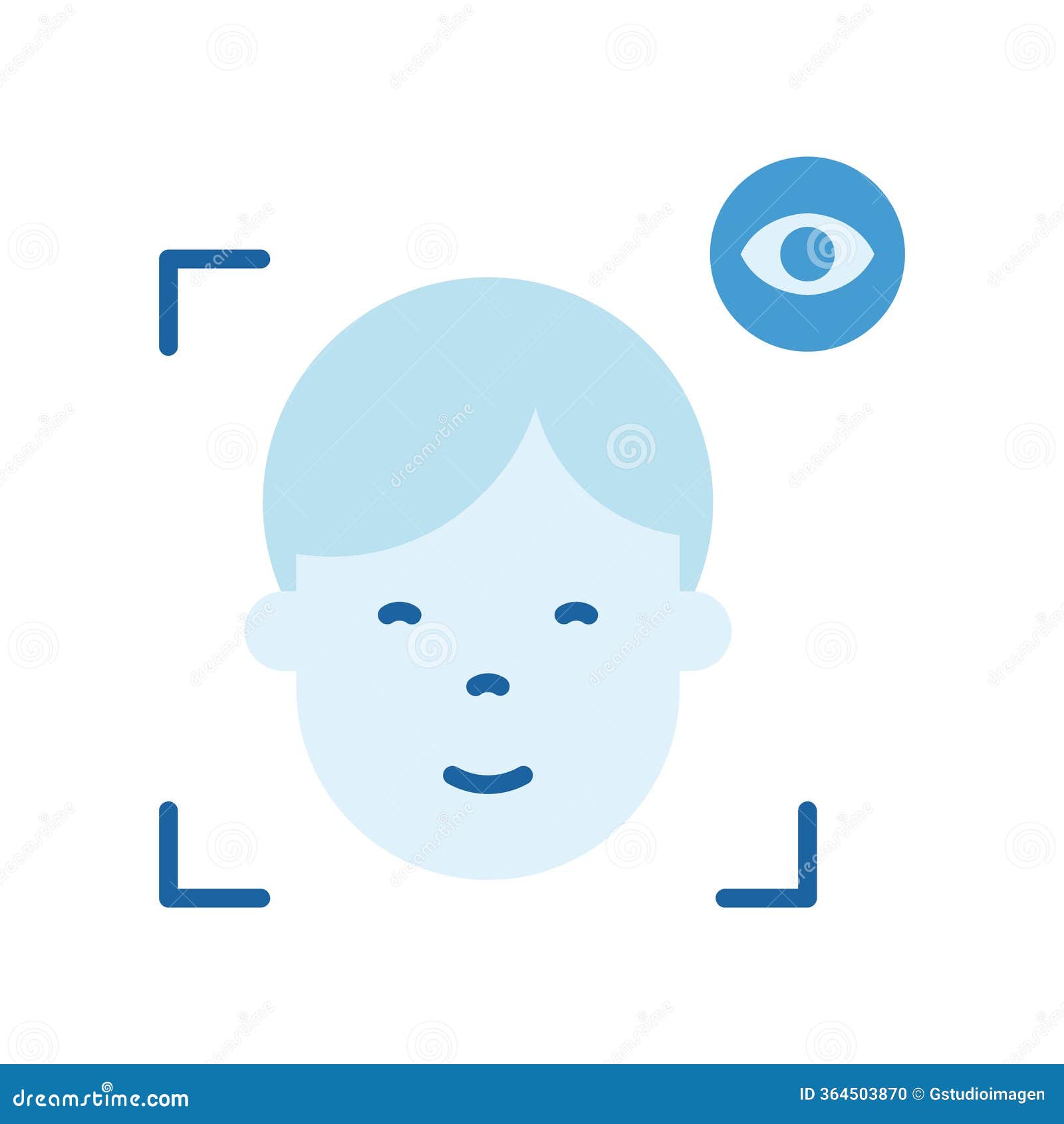 Recognition Of Identity Line Icon. Set Of Biometric Verification With ...