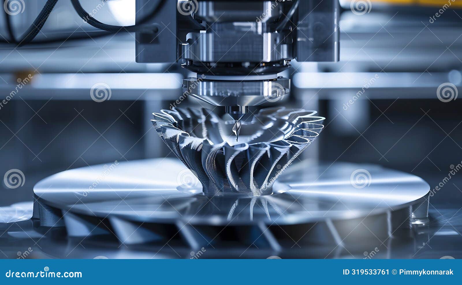 Generative AI FDM3Dprinter With Delta Kinematic Layout Makes A Flange ...