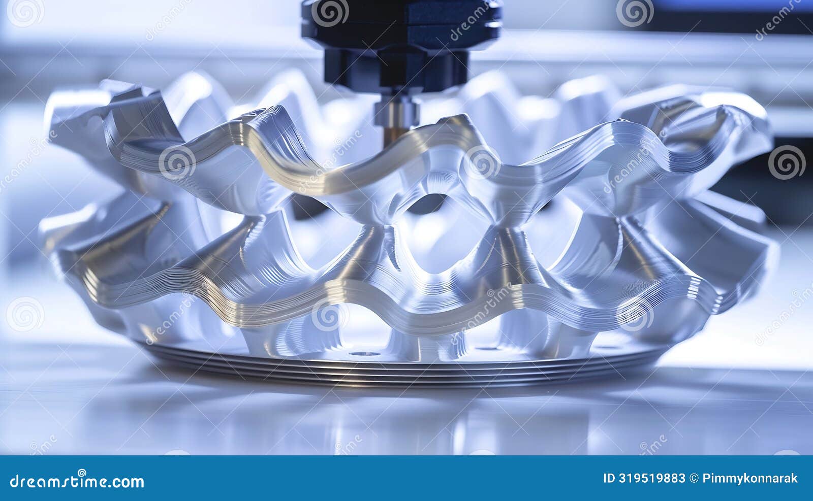 Generative AI FDM3Dprinter With Delta Kinematic Layout Makes A Flange ...