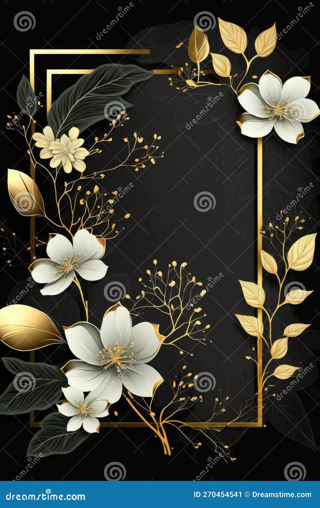 Generative AI Flower Spring Modern Frame Copy Space Banner Design Stock ...