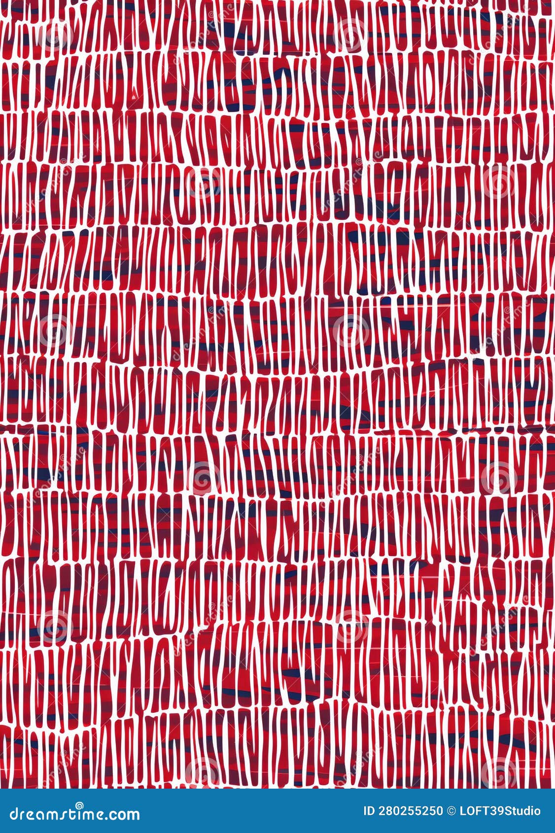 Generative AI Fun Red Line Doodle- Stock Illustration - Illustration of ...