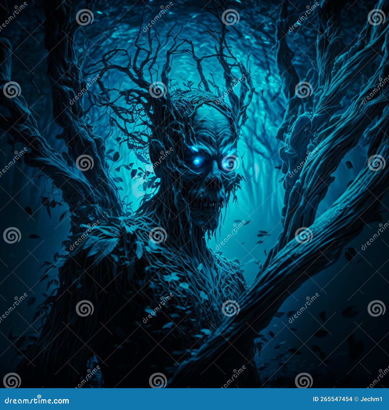 GENERATIVE AI, GENERATIVE, AI, Terrifying Enchanted Forest at Night by ... GENERATIVE AI, GENERATIVE, AI, Terrifying Enchanted Forest at Night by ...