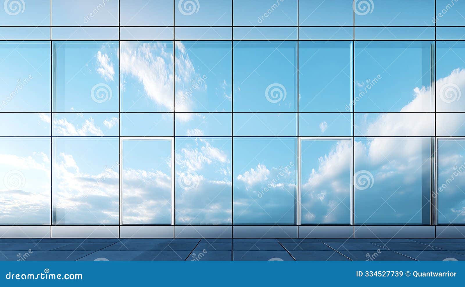 Generative AI Glass Panel Installed on Facade Installation of Unitized ...