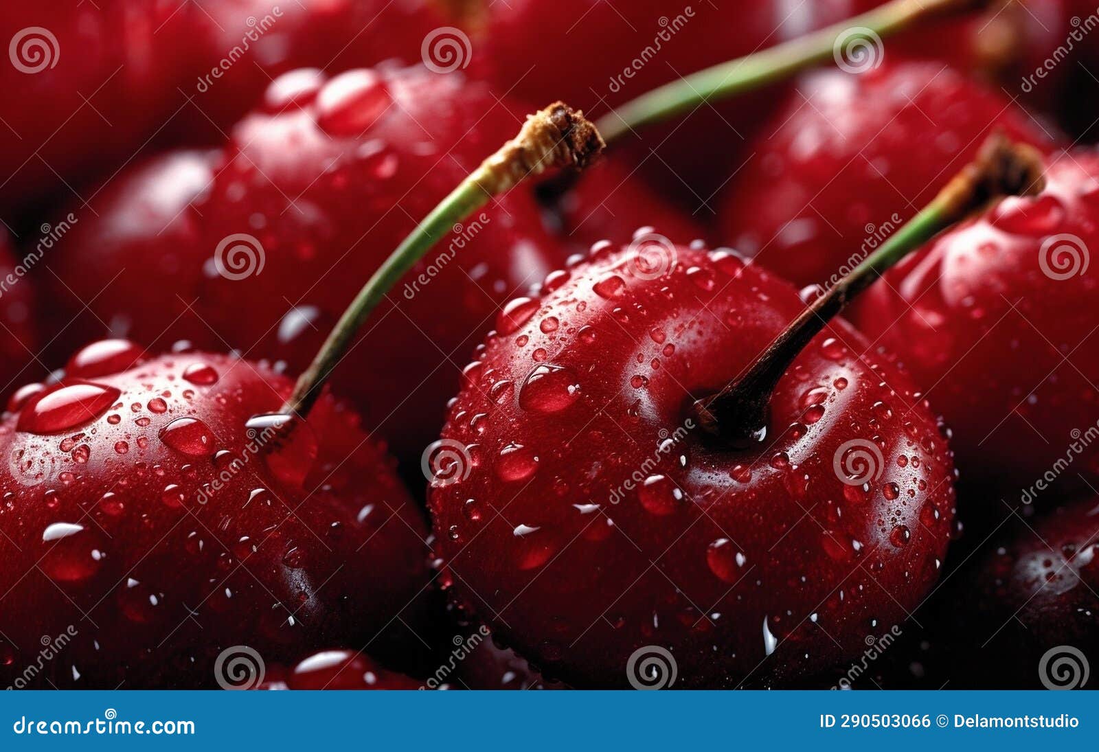 Heapofsweetwetcherrymacroimage16906177195802 Stock Illustration Illustration Of Berry