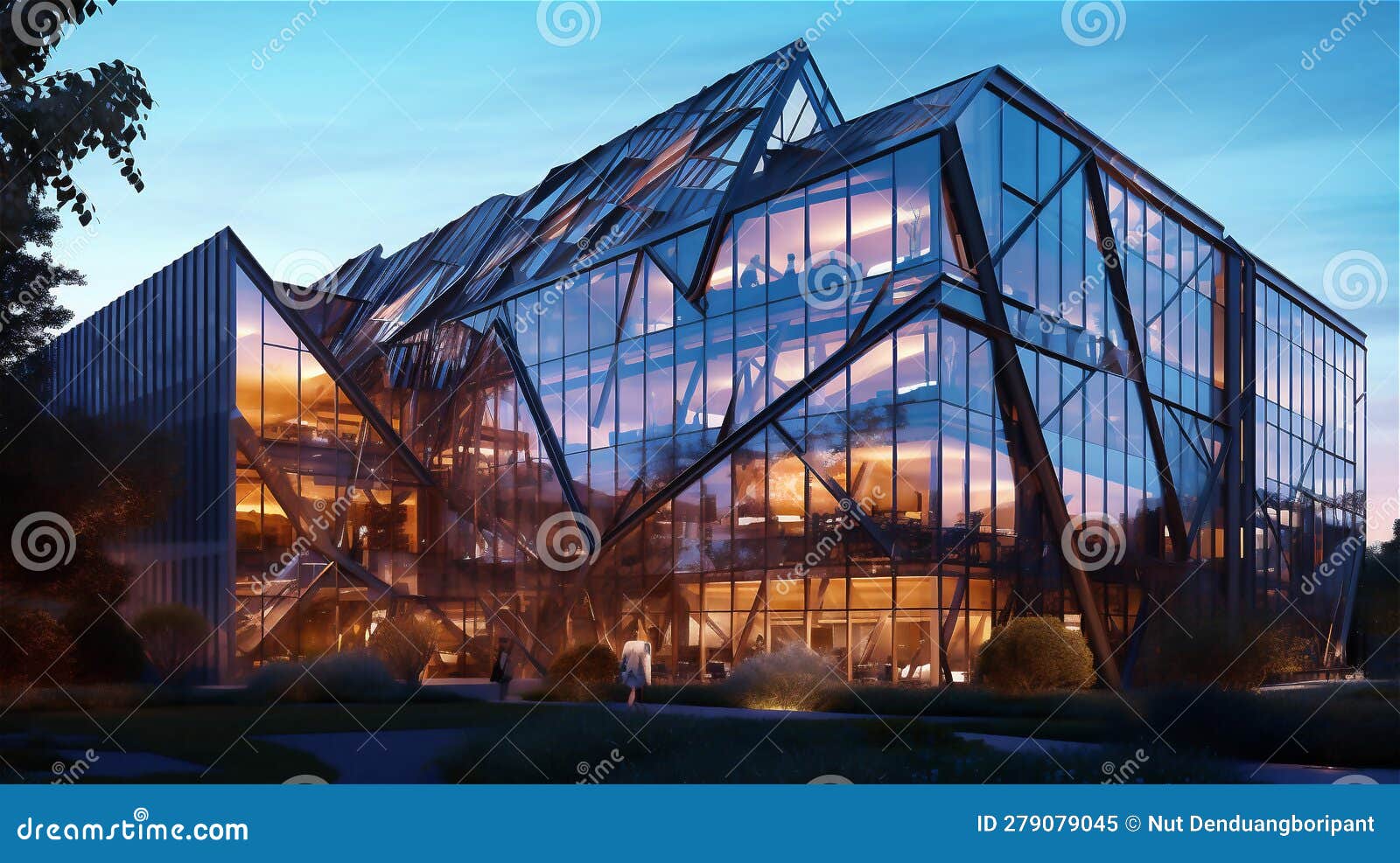 Generative AI, High-Tech Efficiency Building Stock Image - Image of ...