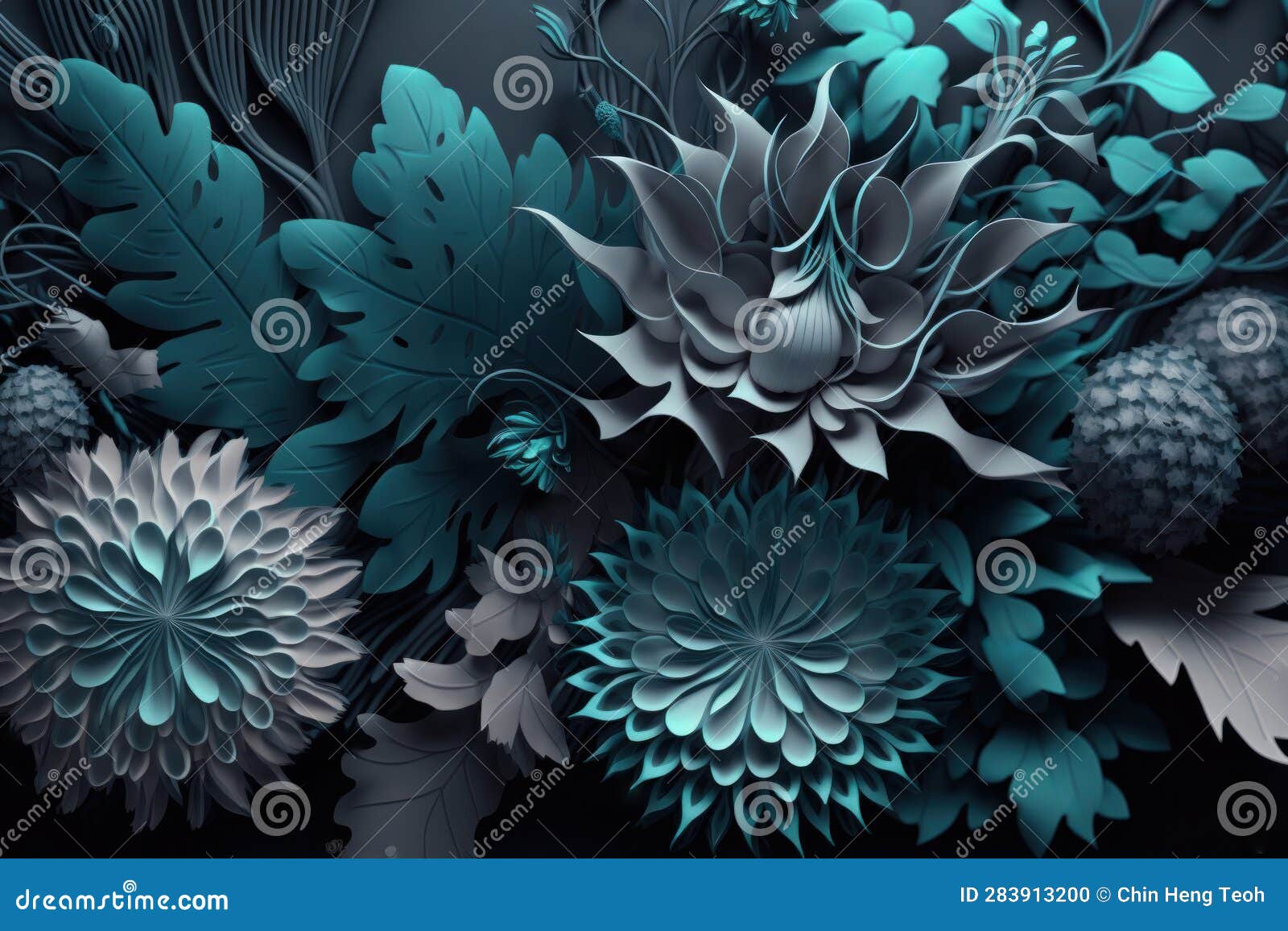 Generative AI Illustration Of Abstract Geometric Composition,digital ...