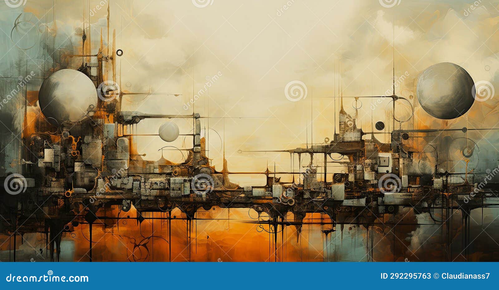 Background Pattern in the Style of Leonardo Da Vinci Stock Image ...