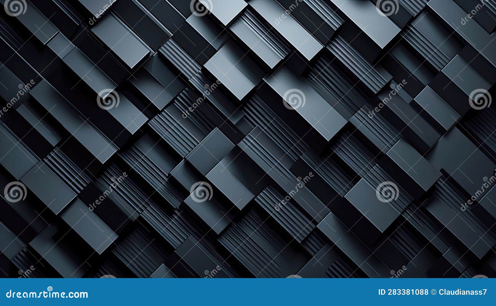 Generative Ai Illustration Of Black Modern Abstract Structured Pattern ...