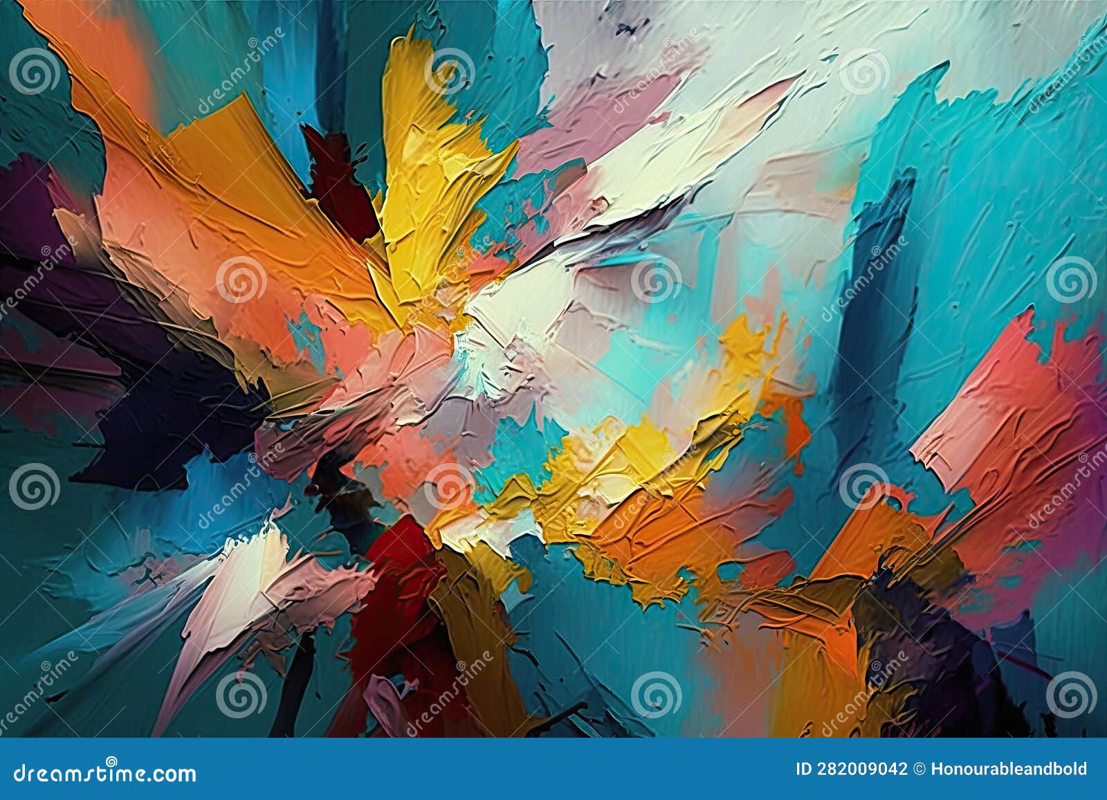 Generative AI Illustration Digital Abstract Impressionism Painting ...