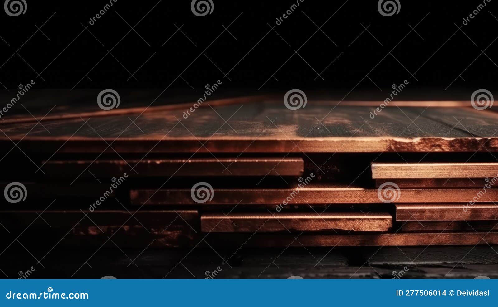 Elegant Copper Bar Background with Ample Copy Space Stock Illustration ...