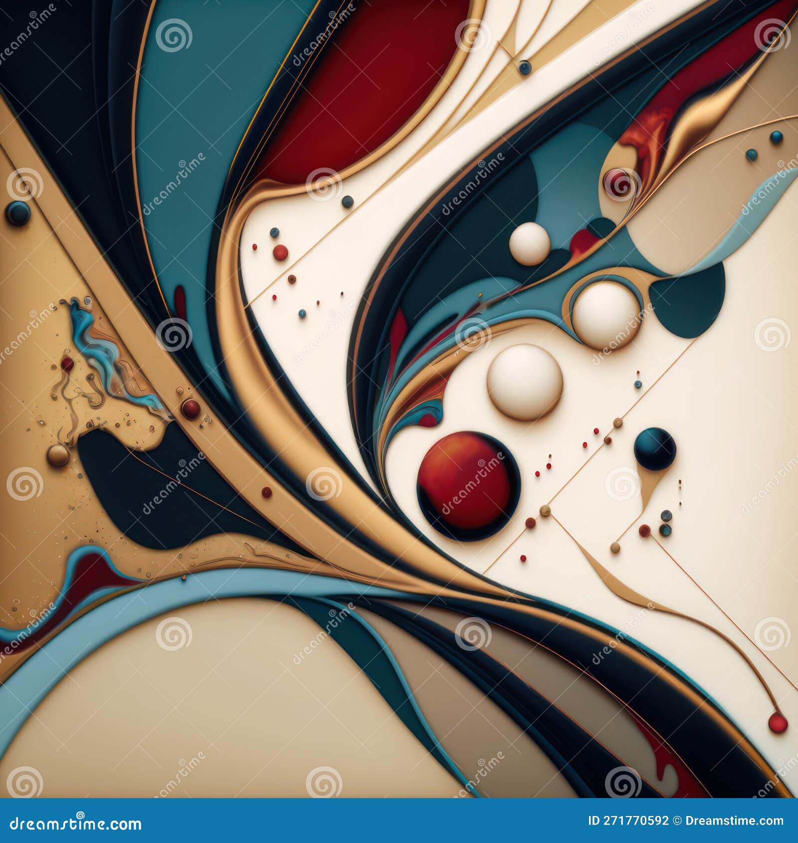 Generative AI Illustration Image of Abstract Multi-colored Vibrant ...