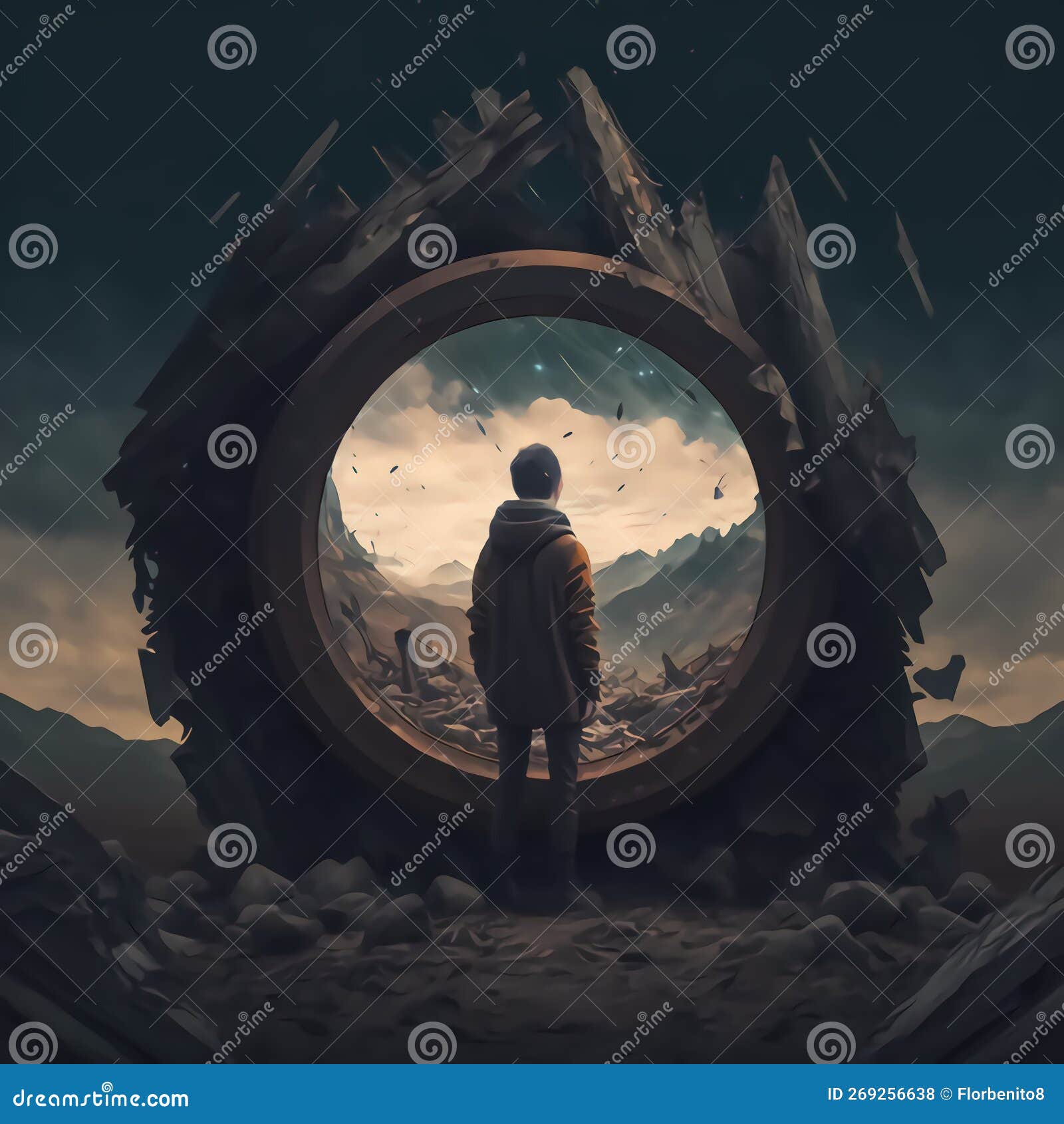 Earth Destruction, Meteorite That Hit The Earth. Global Annihilation ...