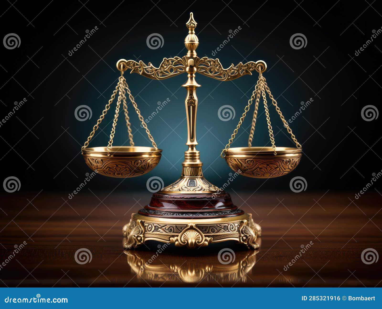 Generative Ai Illustration of Scales of Justice. Concept of Laws Stock ...