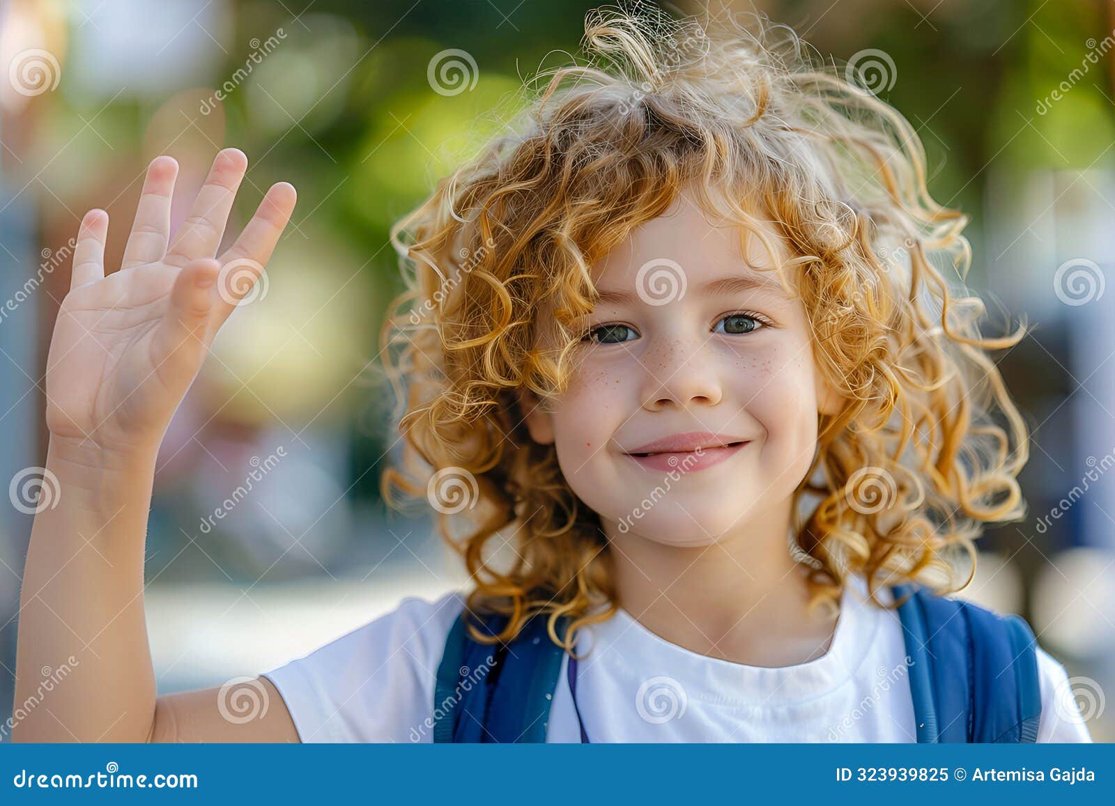 Generative Ai Illustration. School Student Going To Class. Stock ...