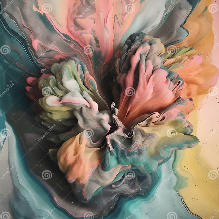 Generative Ai Illustrations, FLUID ART, MIXING COLORS, that EXPLODE and ...