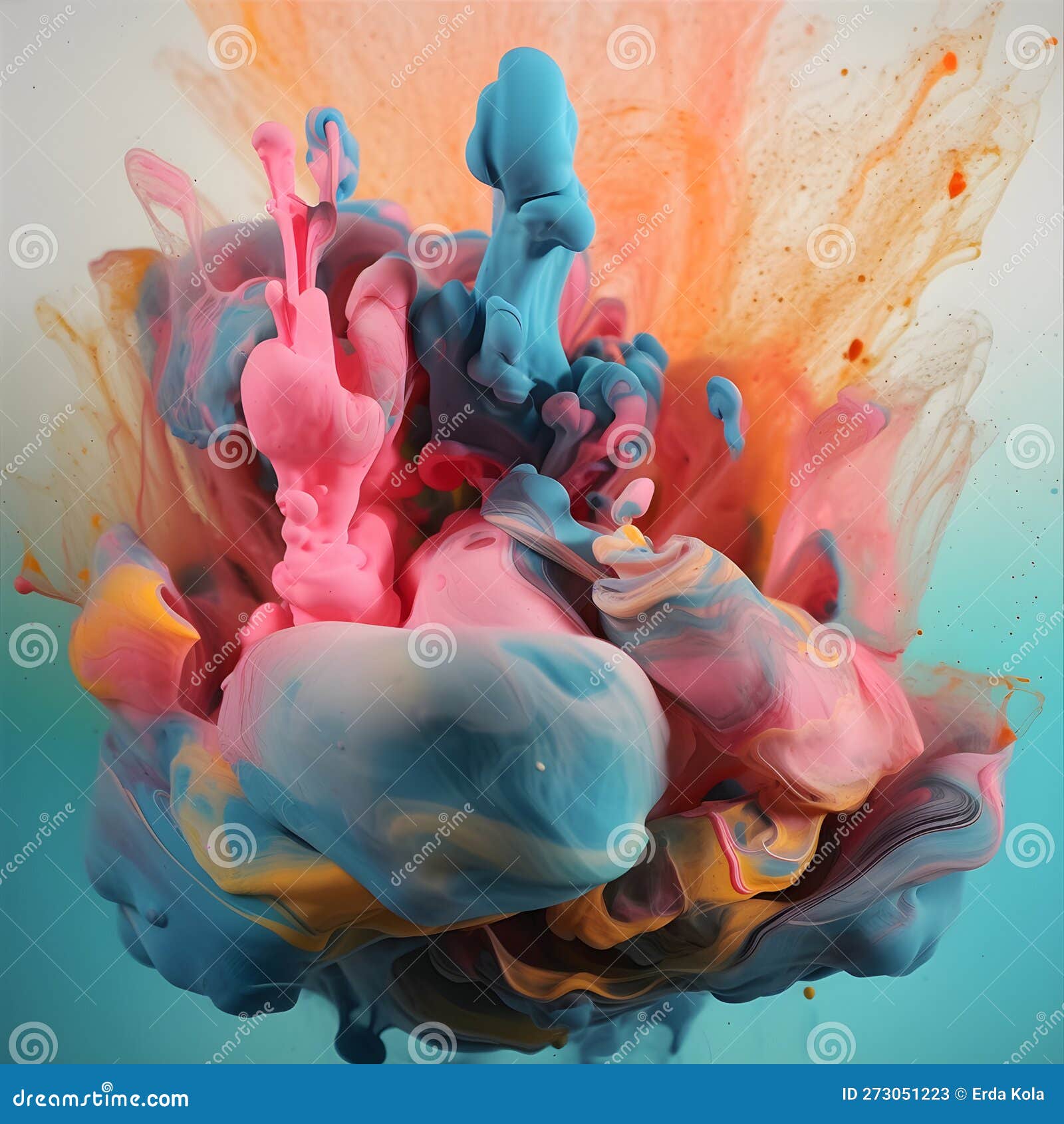 Generative Ai Illustrations, FLUID ART, MIXING COLORS, that EXPLODE and ...