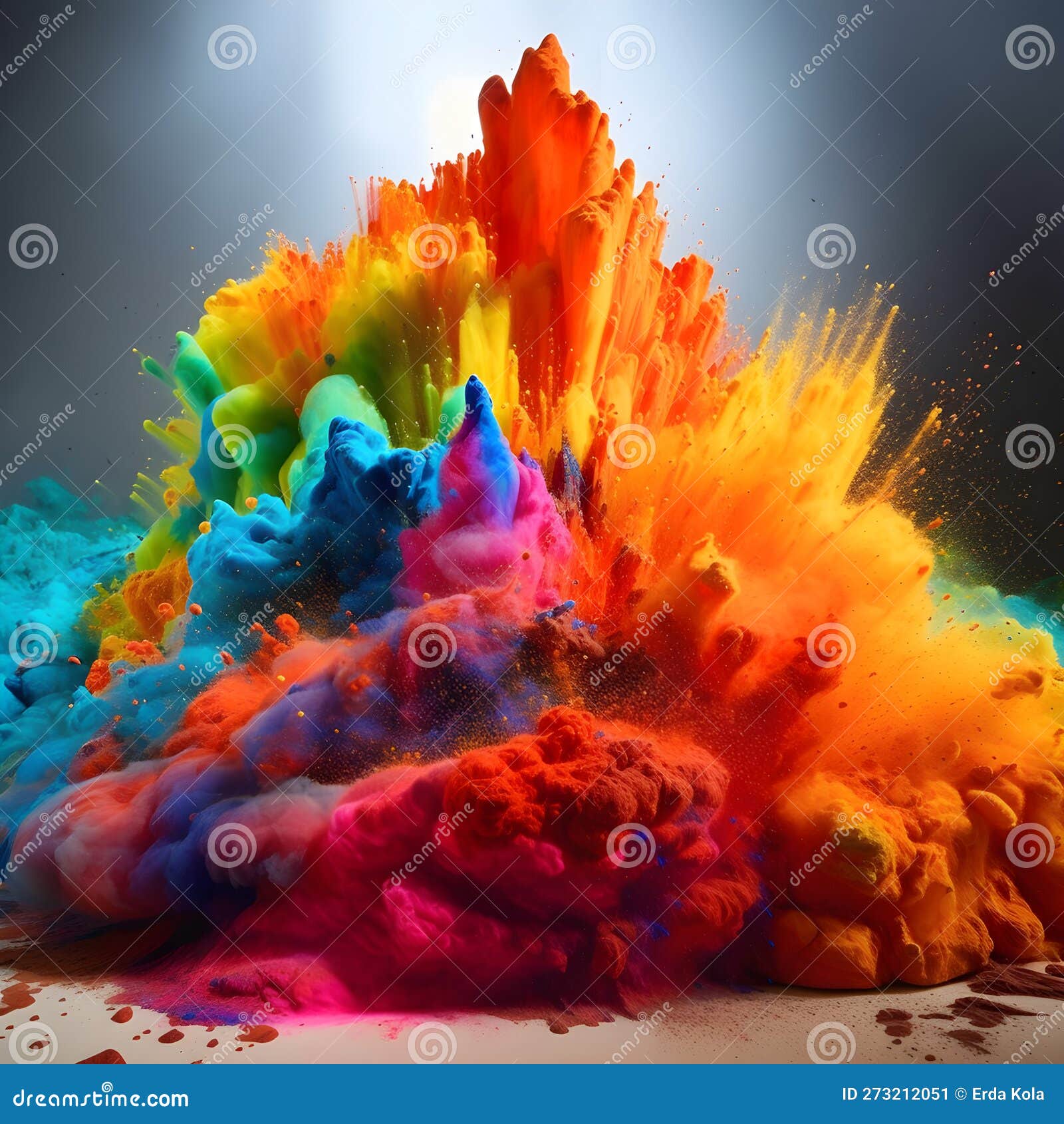 Generative Ai Illustrations, Fluid Art, Mixing Colors, that Explode and ...